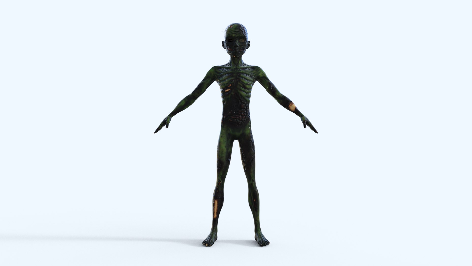 Scary Creature Rigged 3D Model - TurboSquid 2208763