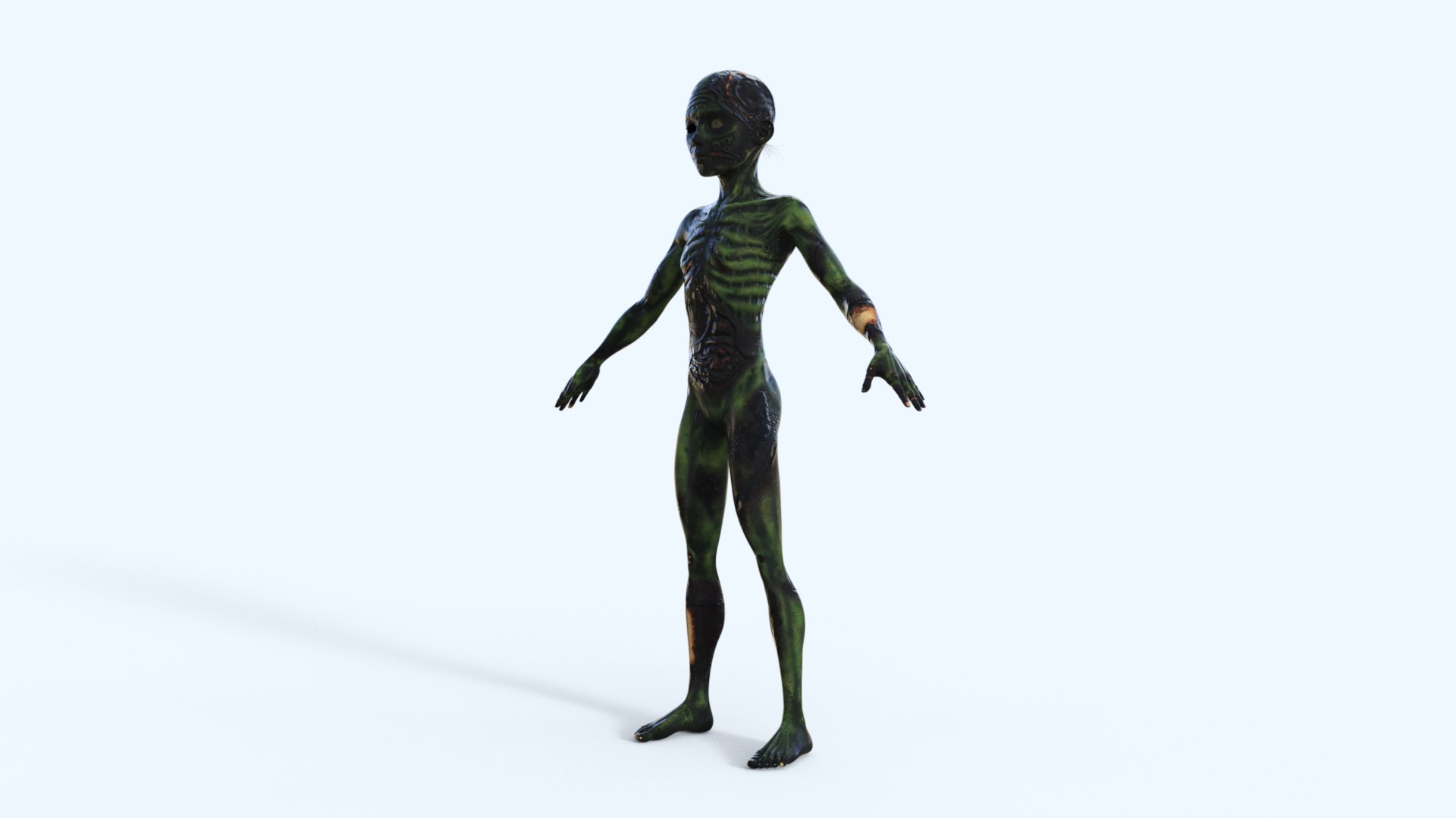 Scary Creature Rigged 3D Model - TurboSquid 2208763