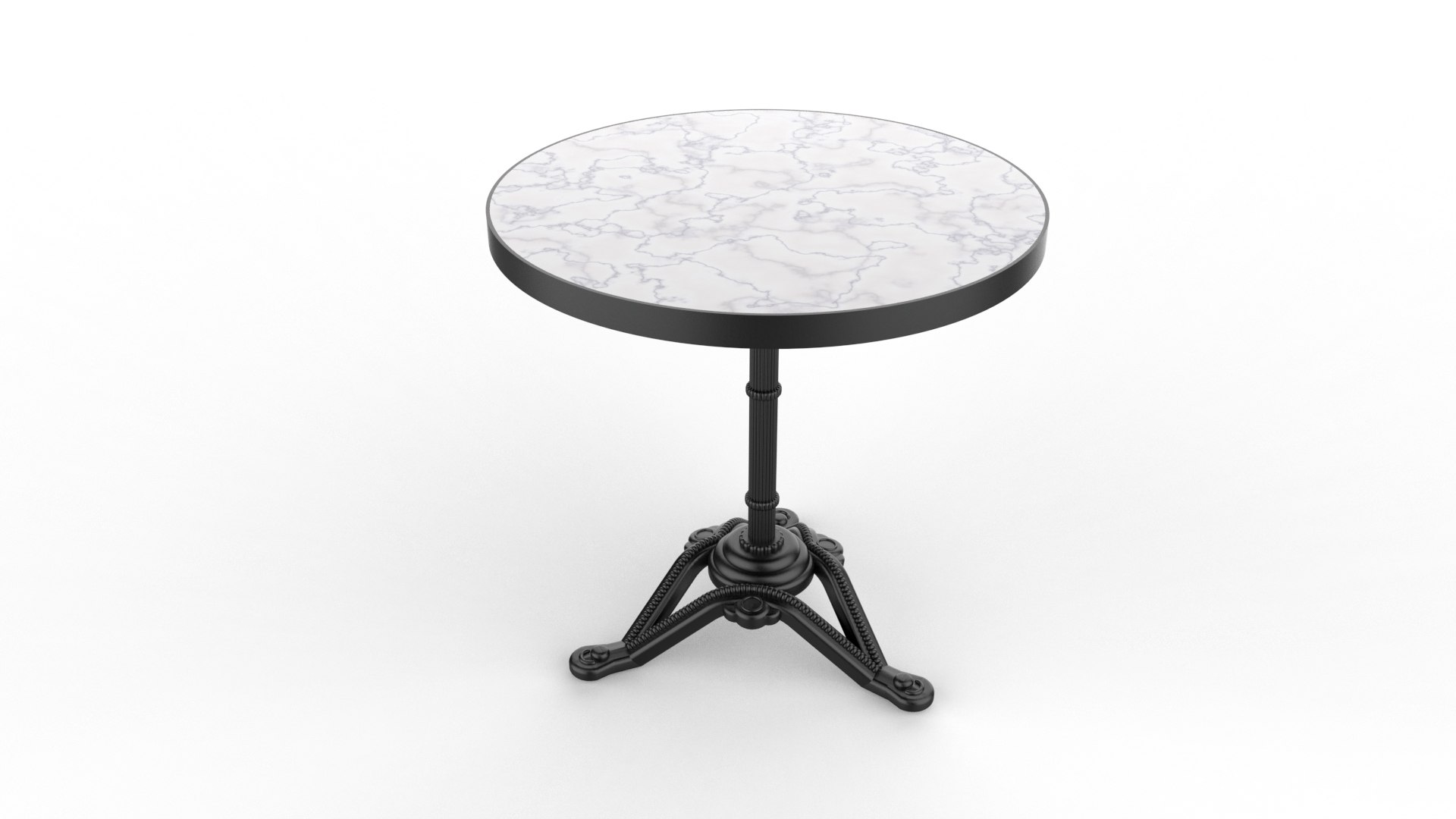 French Bistro Table 3D Model - TurboSquid 2190515
