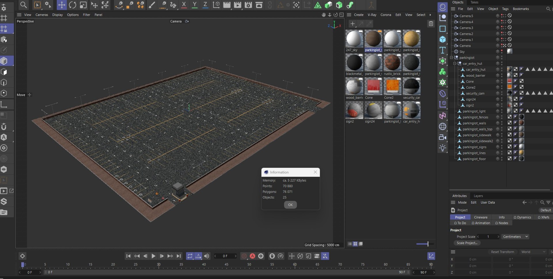 Parking Lot 3D Model - TurboSquid 2331229