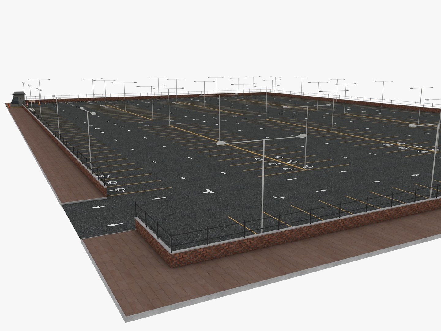 Parking Lot 3D Model - TurboSquid 2331229