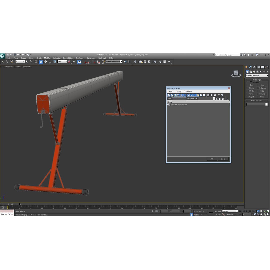 3d Model Gymnastics Balance Beam