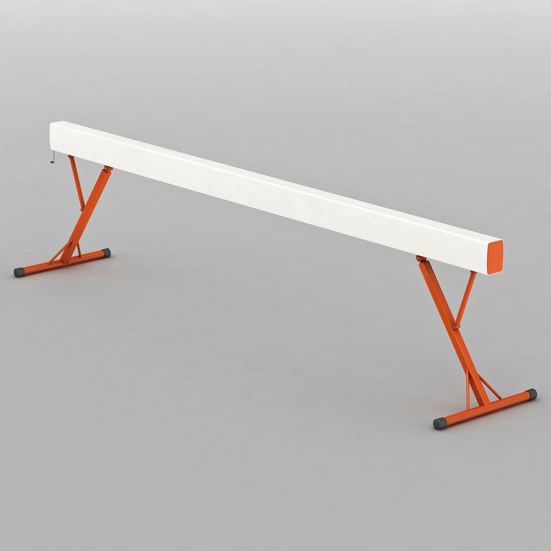 3d Model Gymnastics Balance Beam
