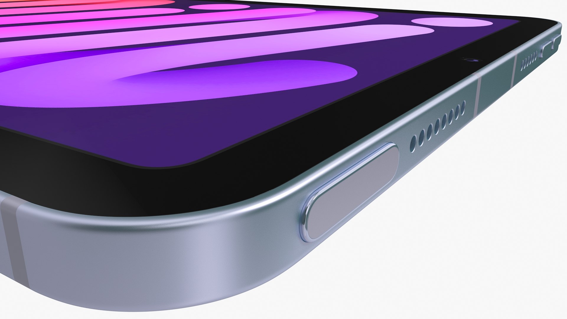3D Apple IPad Mini 2021 6th Gen WiFi And Cellular With Pencil Purple ...