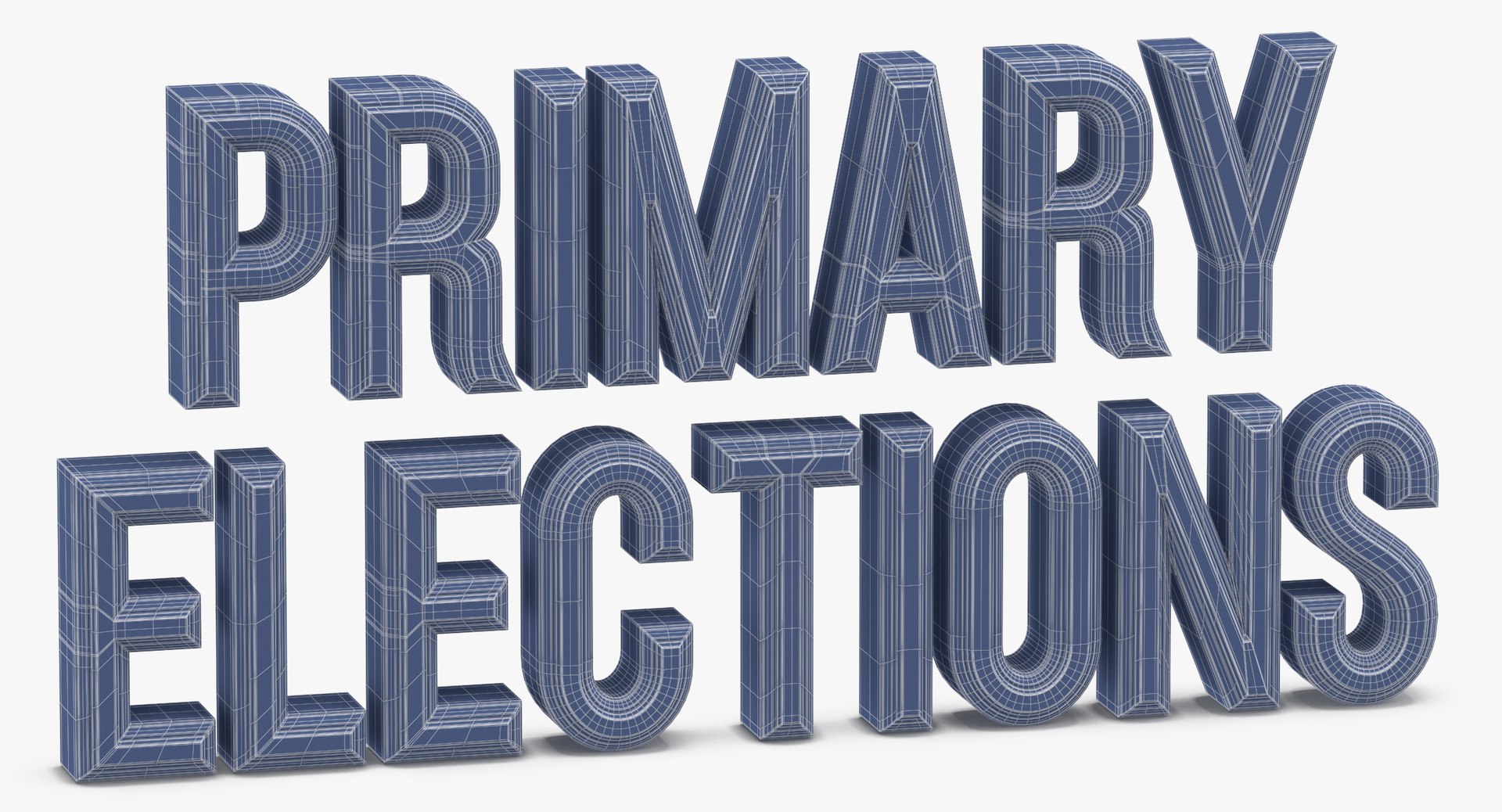 Primary elections model - TurboSquid 1339184