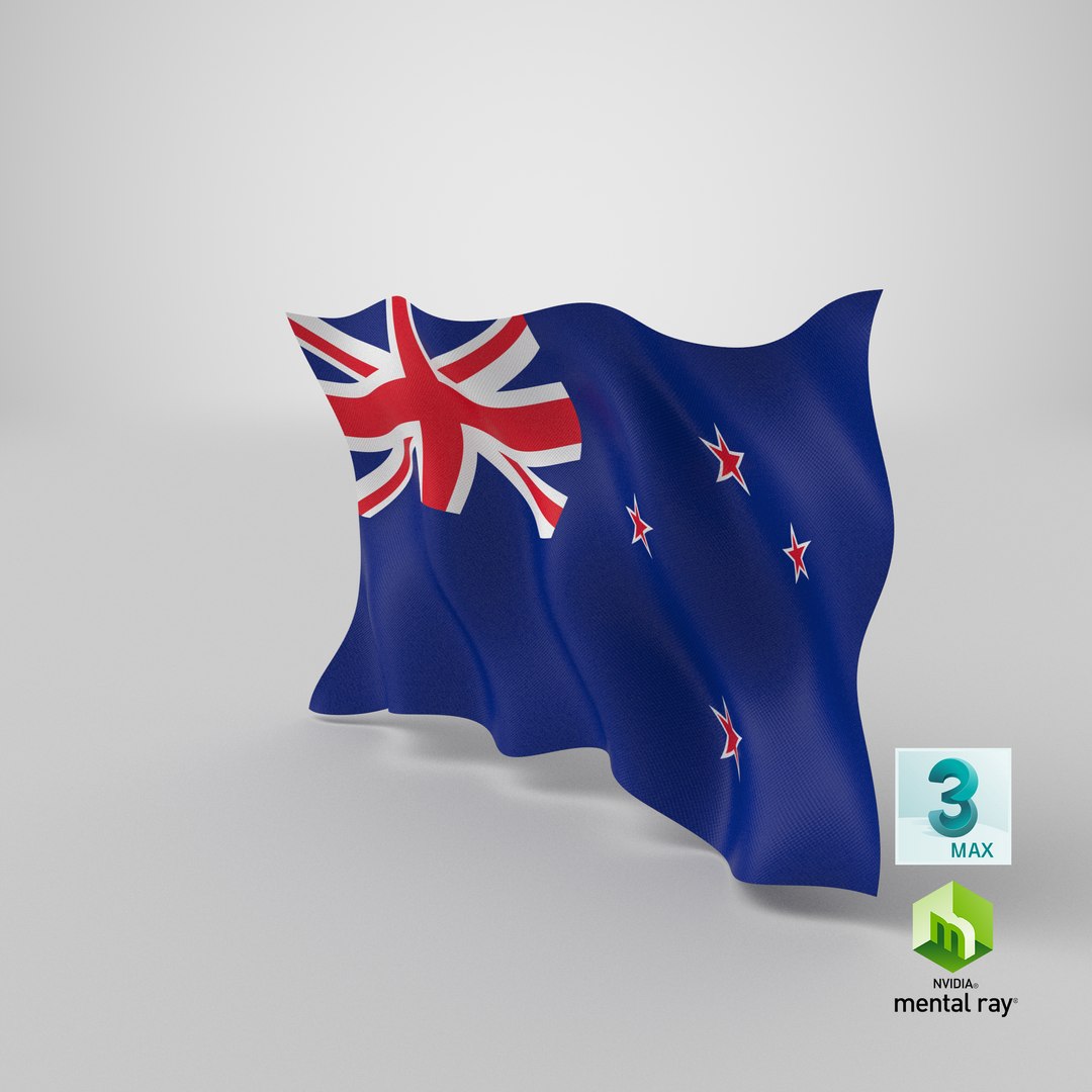Realistic new zealand flag model - TurboSquid 1613730