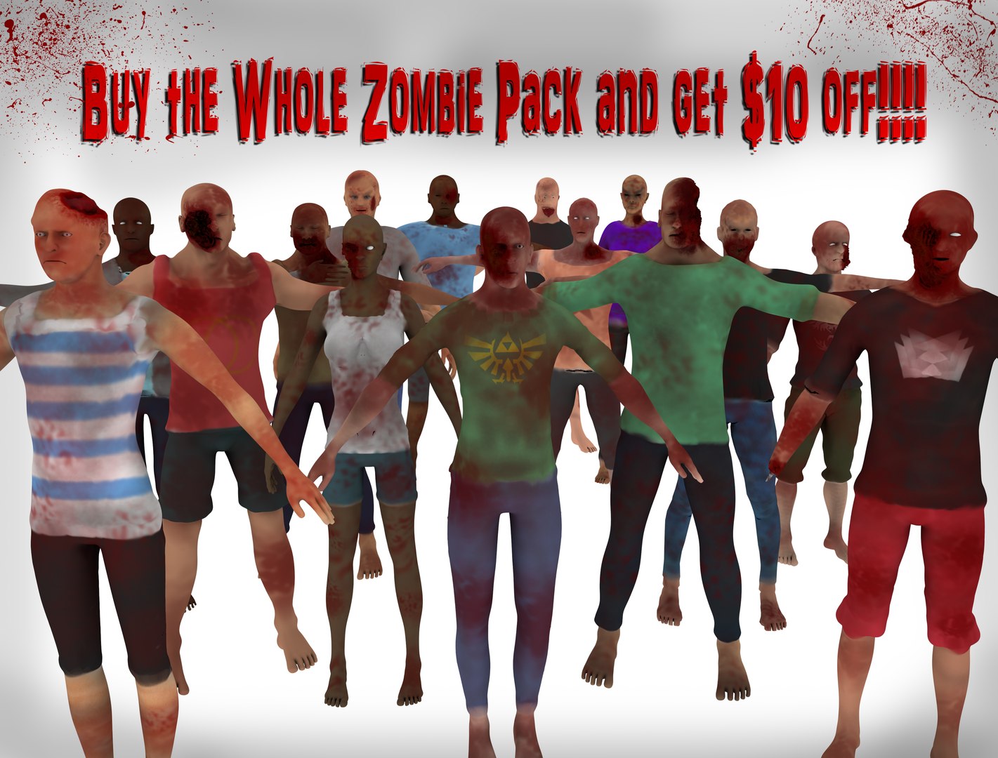 Zombies Pack 3d 3ds