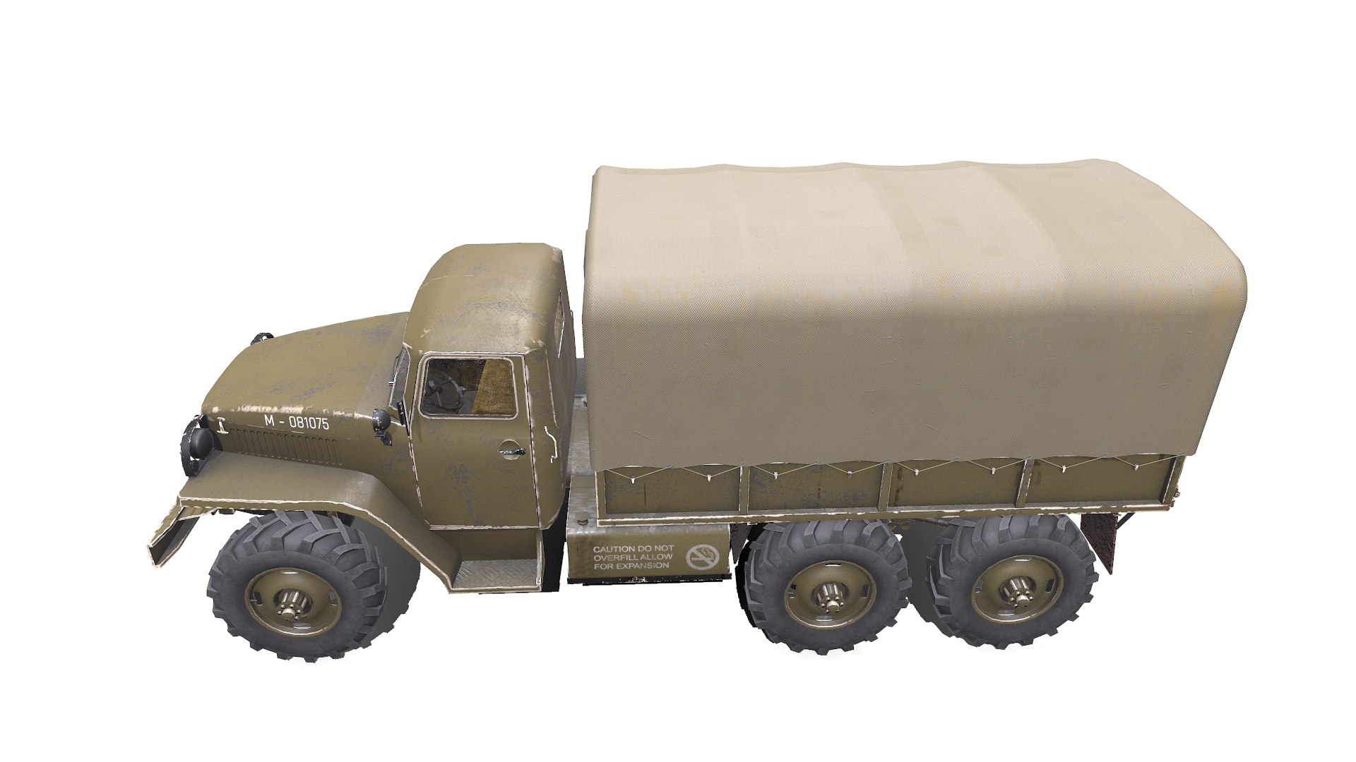 3D model Military Truck Low-poly PBR - TurboSquid 2013941