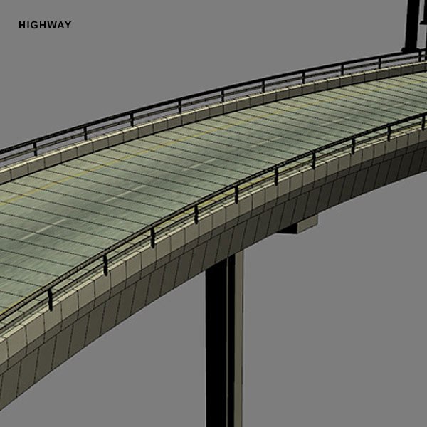 collections streets highway bridges 3d model