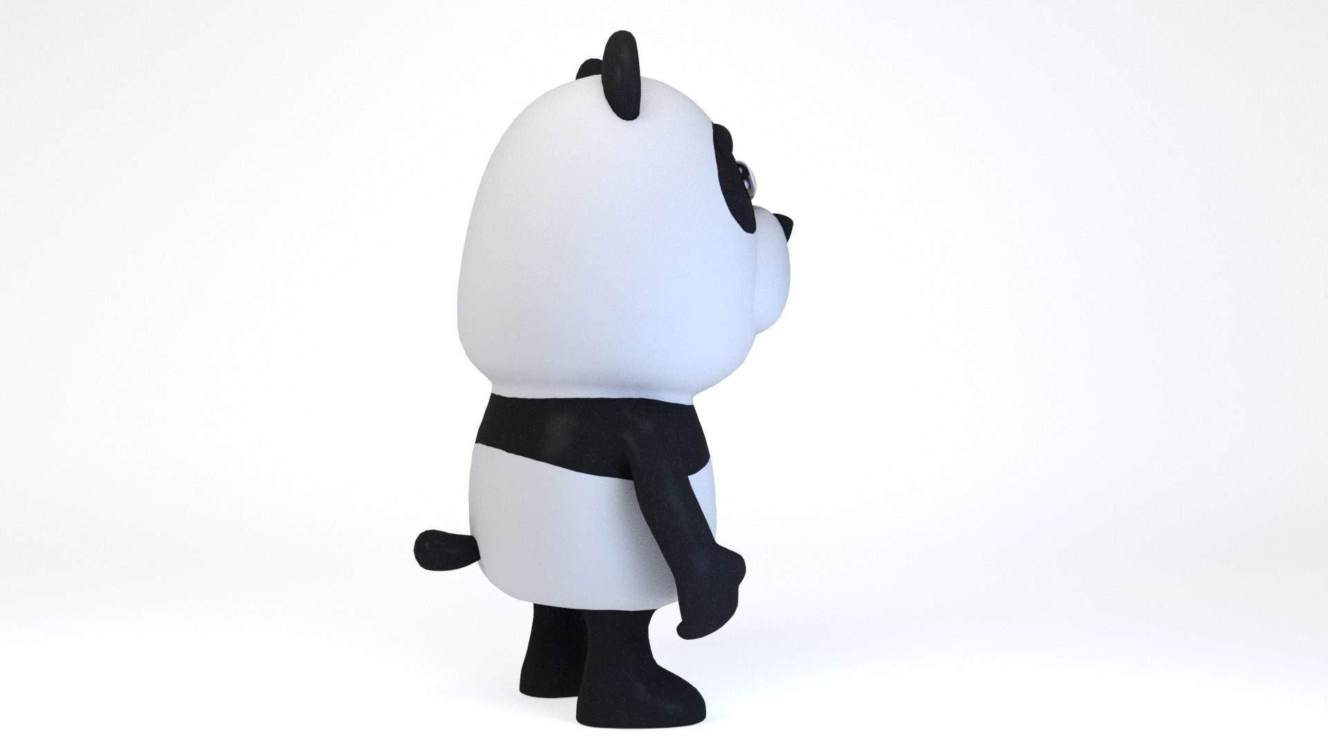 Cartoonish Humanoid Panda Character 3D - TurboSquid 2251295