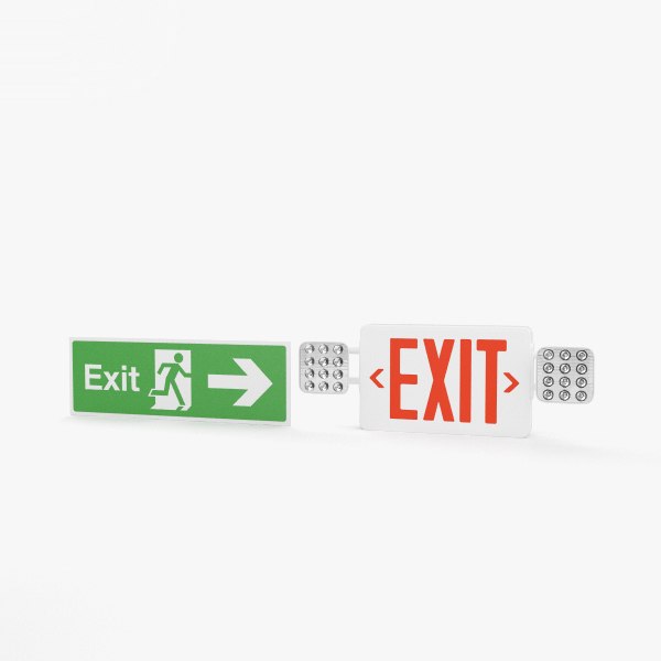 3D exit sign - TurboSquid 1422906