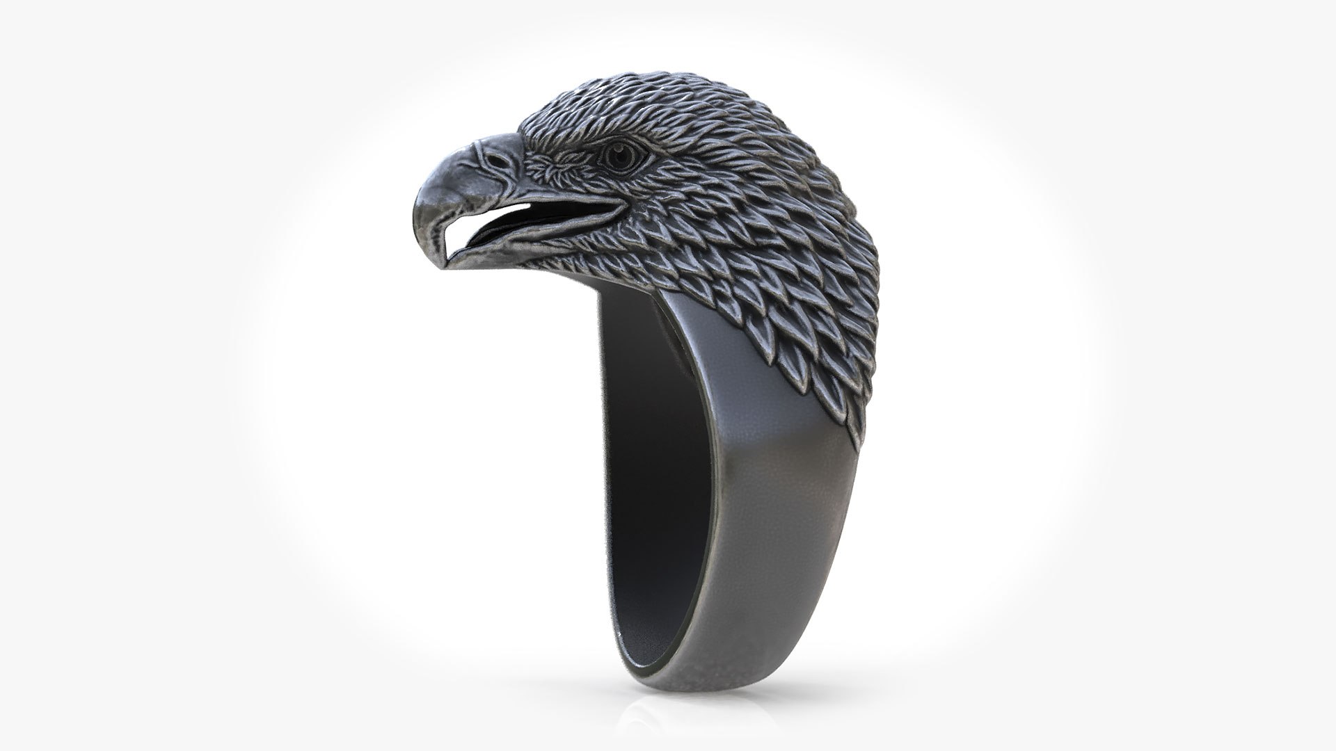 Eagle Ring Bird Head Jewelry 3D 3D Model - TurboSquid 1892230