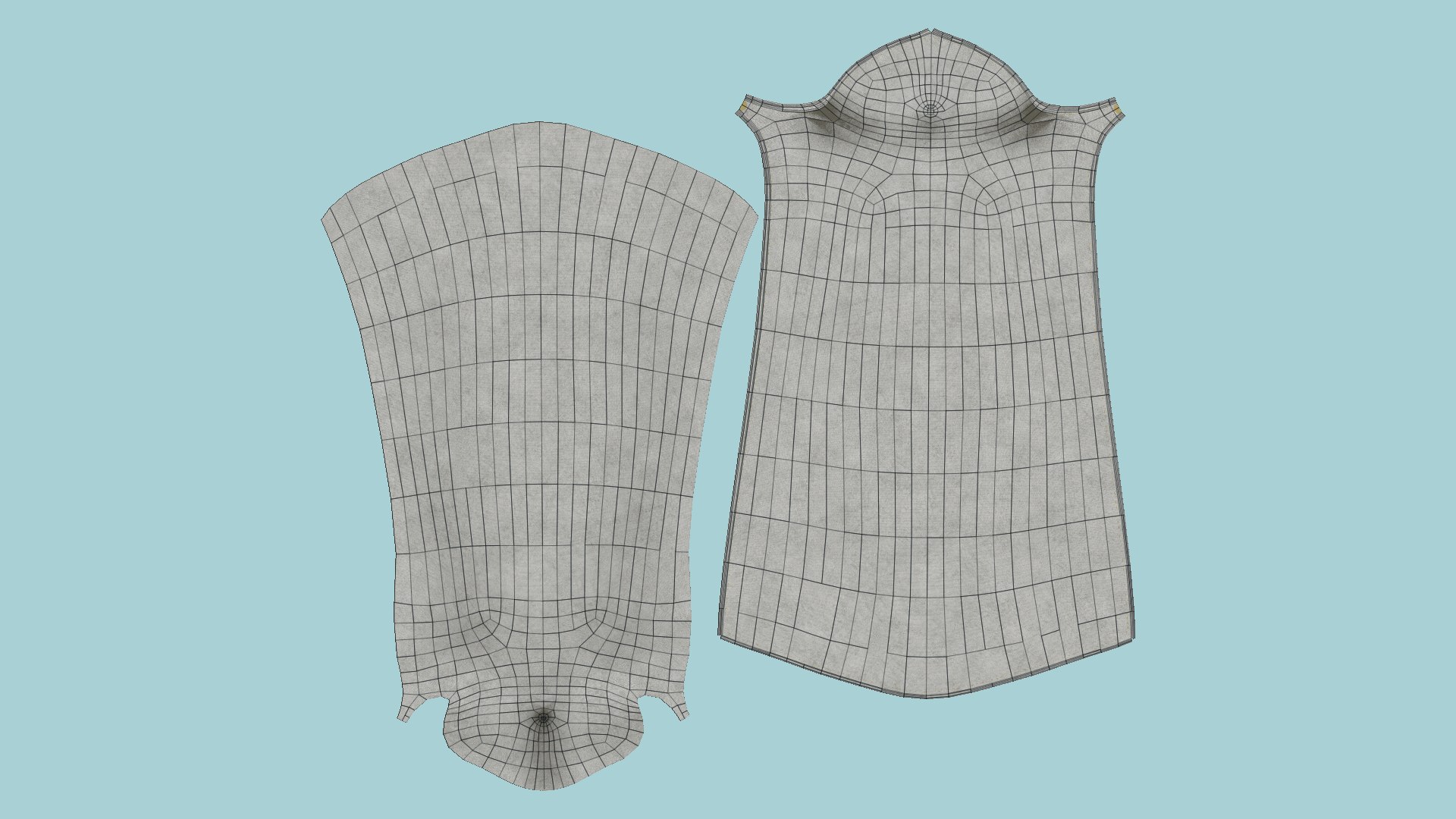 Medieval Cloak A02 Full White - Fantasy Character Design model ...