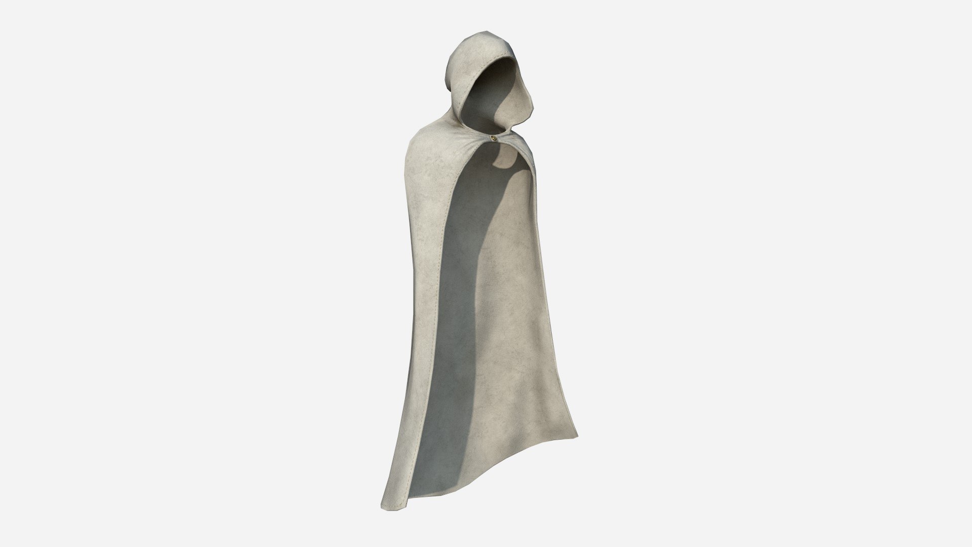 Medieval Cloak A02 Full White - Fantasy Character Design model ...