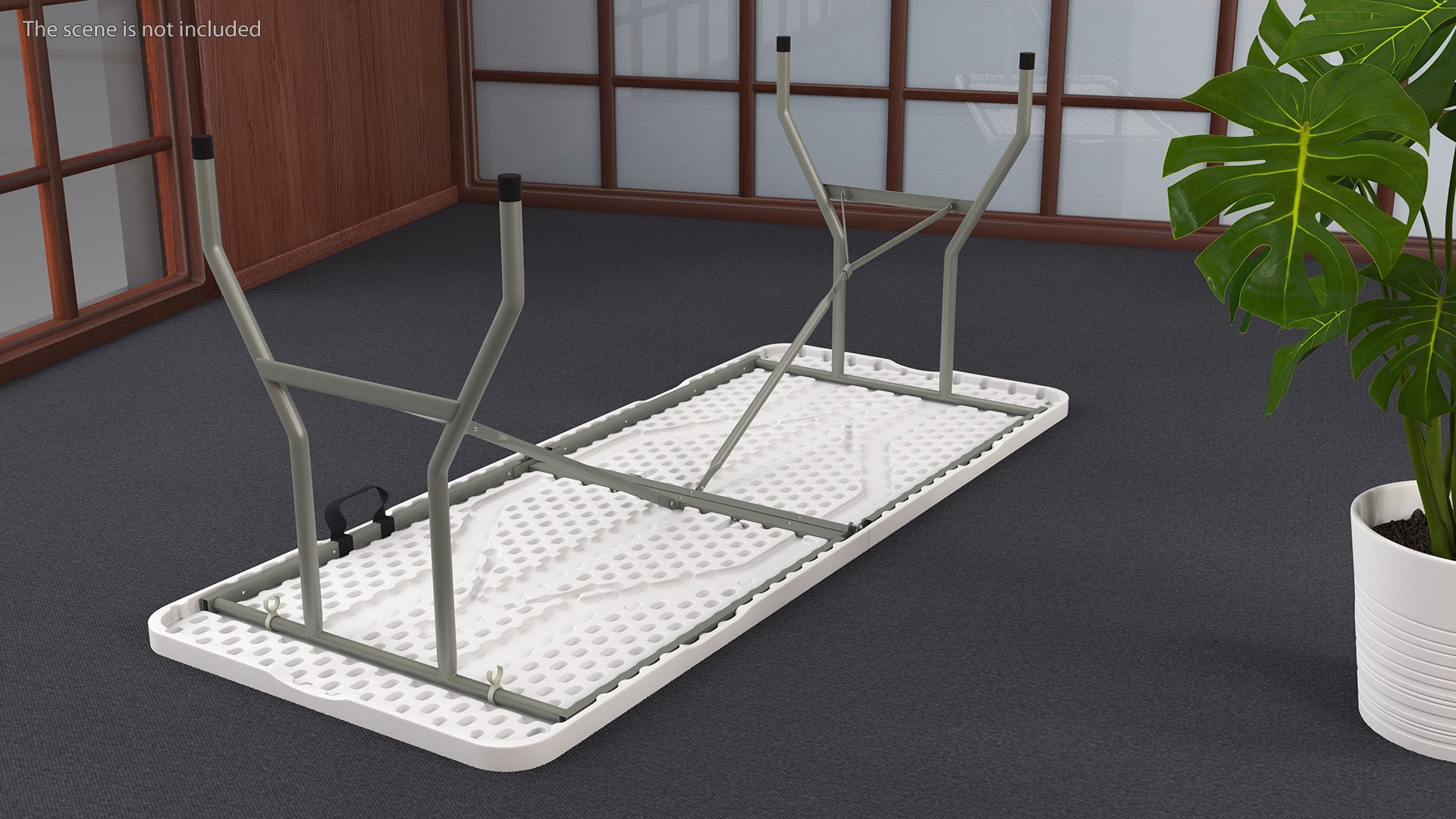 3D model White Plastic Folding Furniture Set - TurboSquid 2105626