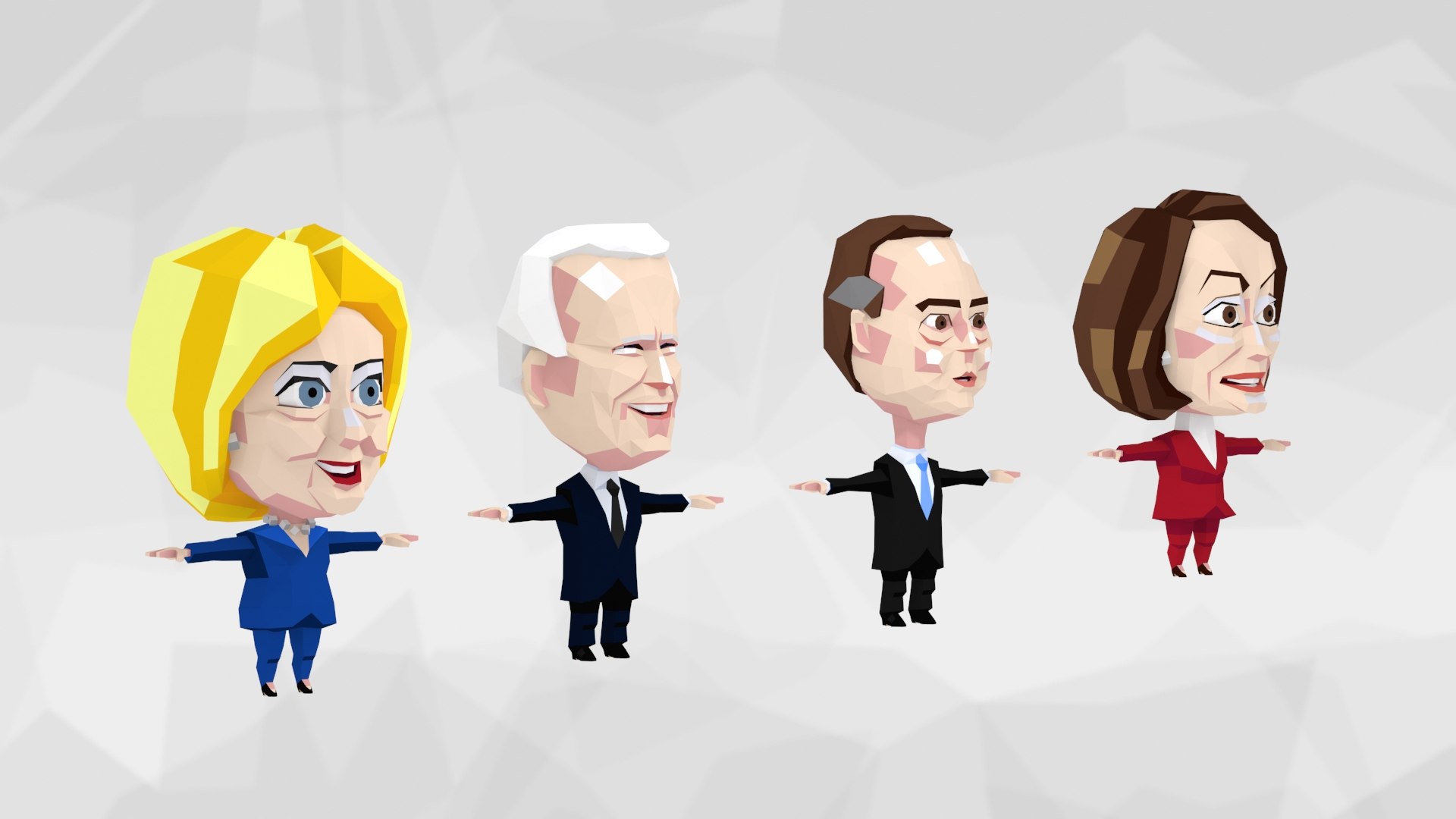 3D American Political T-pose Character - TurboSquid 1483037