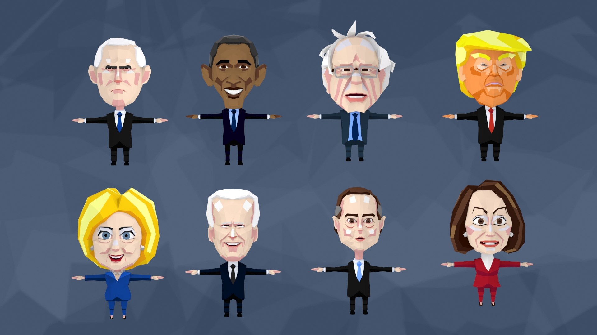 3D American Political T-pose Character - TurboSquid 1483037