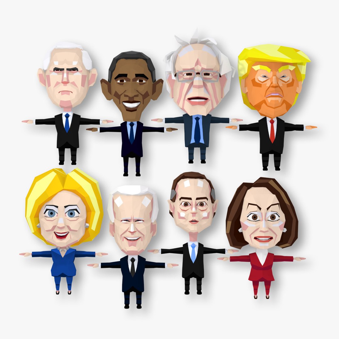 3D American Political T-pose Character - TurboSquid 1483037