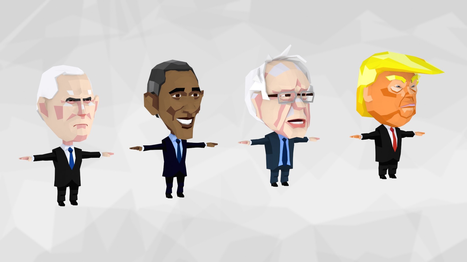 3D American Political T-pose Character - TurboSquid 1483037