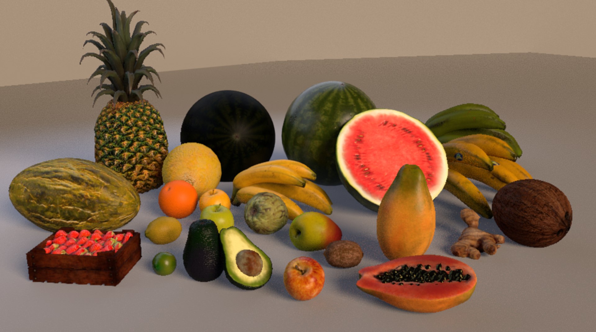 3D Fruit - TurboSquid 1462213