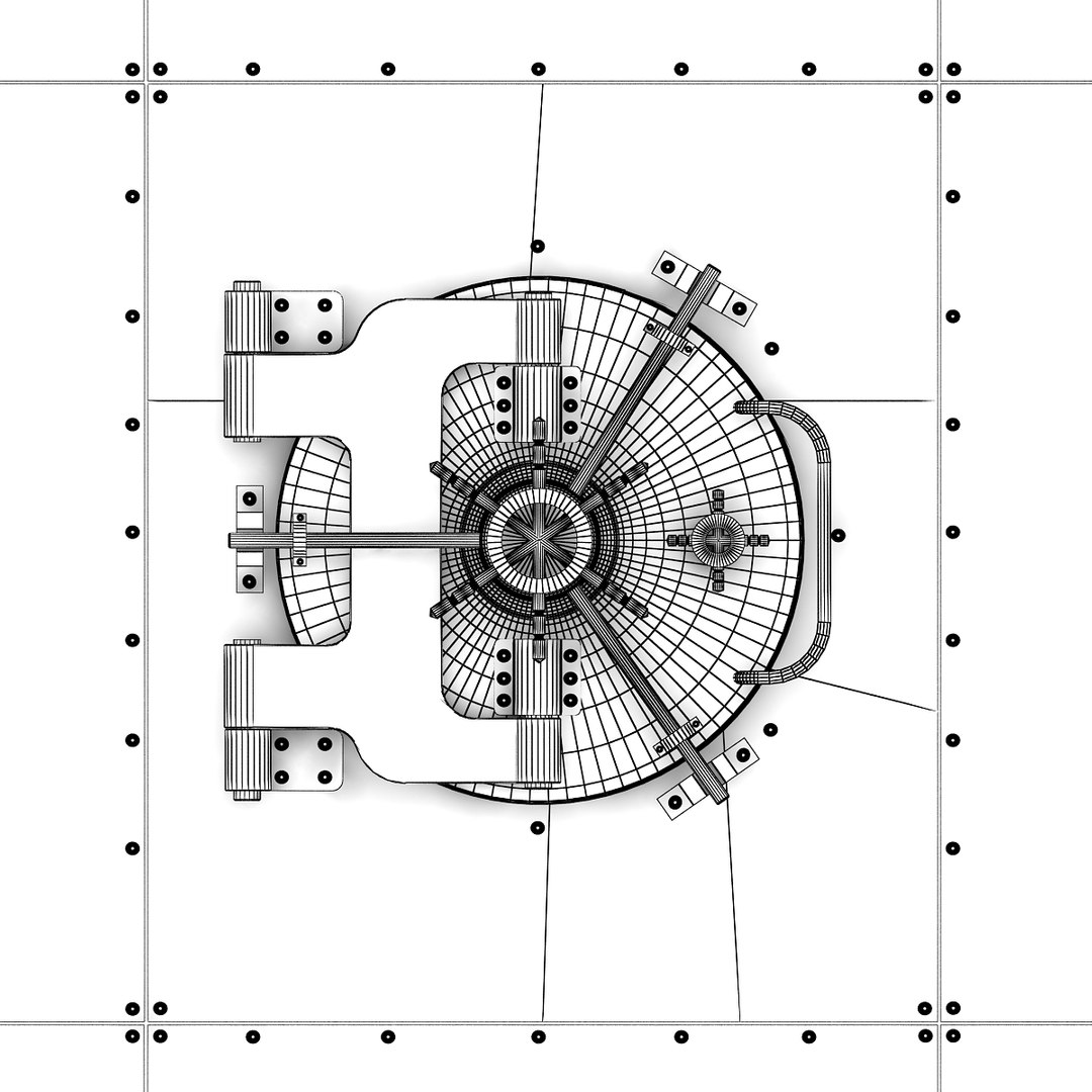 3d Bank Vault Door Model