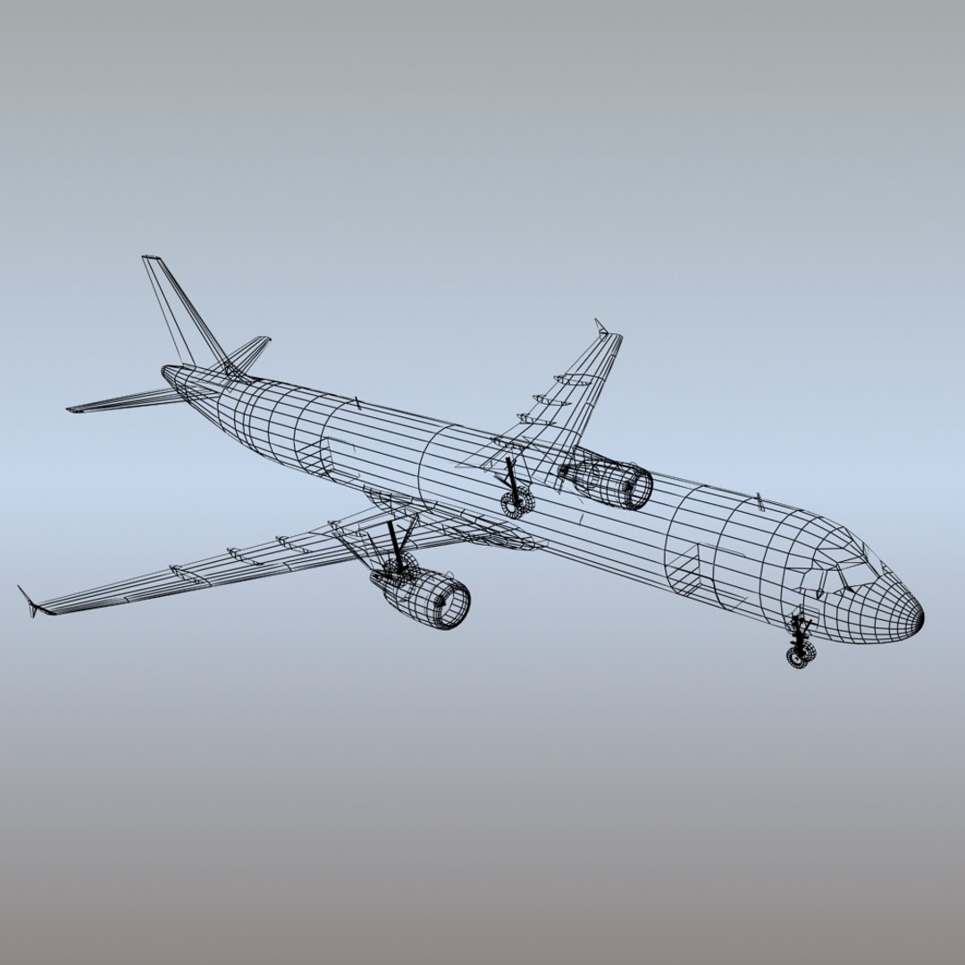3d Model Airbus A321 Lufthansa Airlines