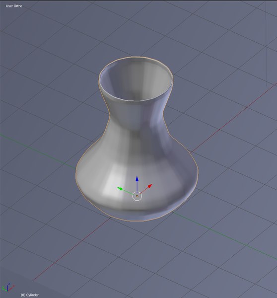 3d blender vase model