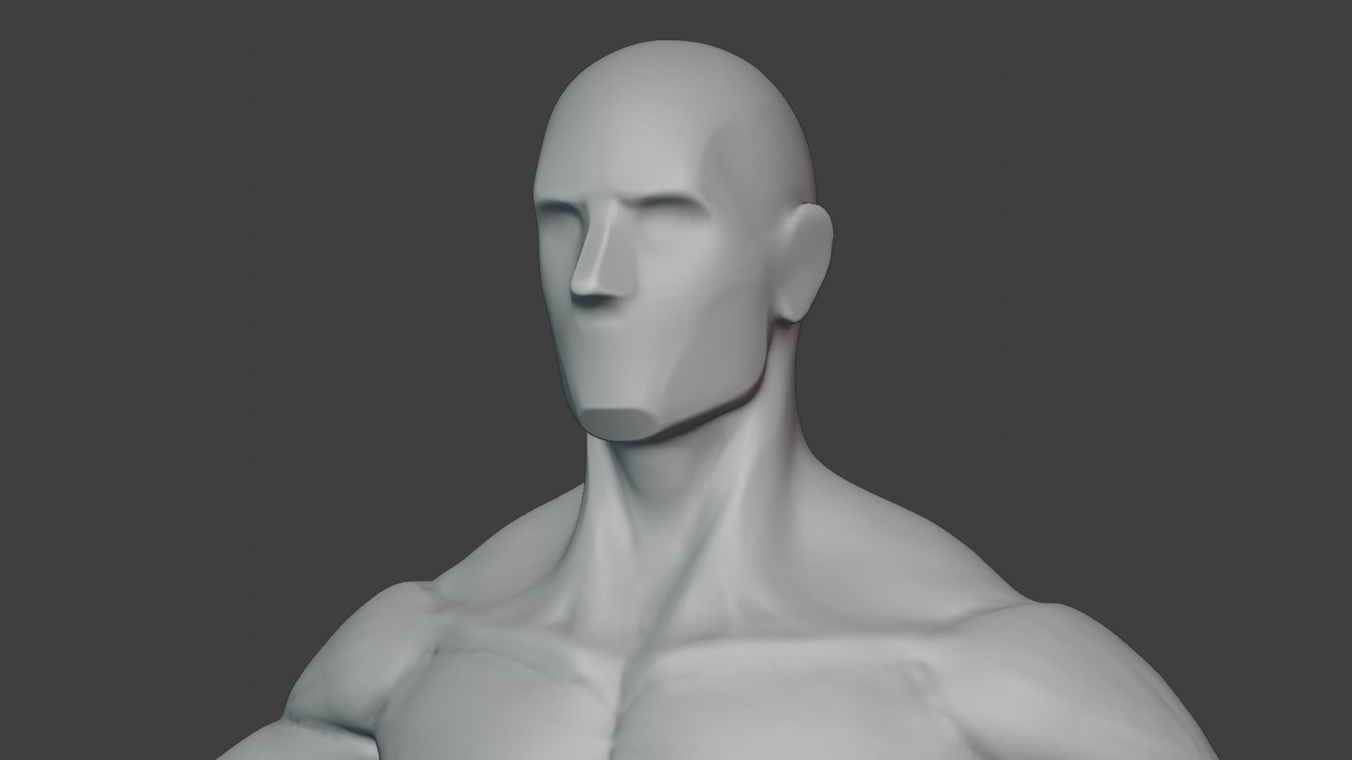Male Body Base Athletic Sculpt 3D Model - TurboSquid 1780493