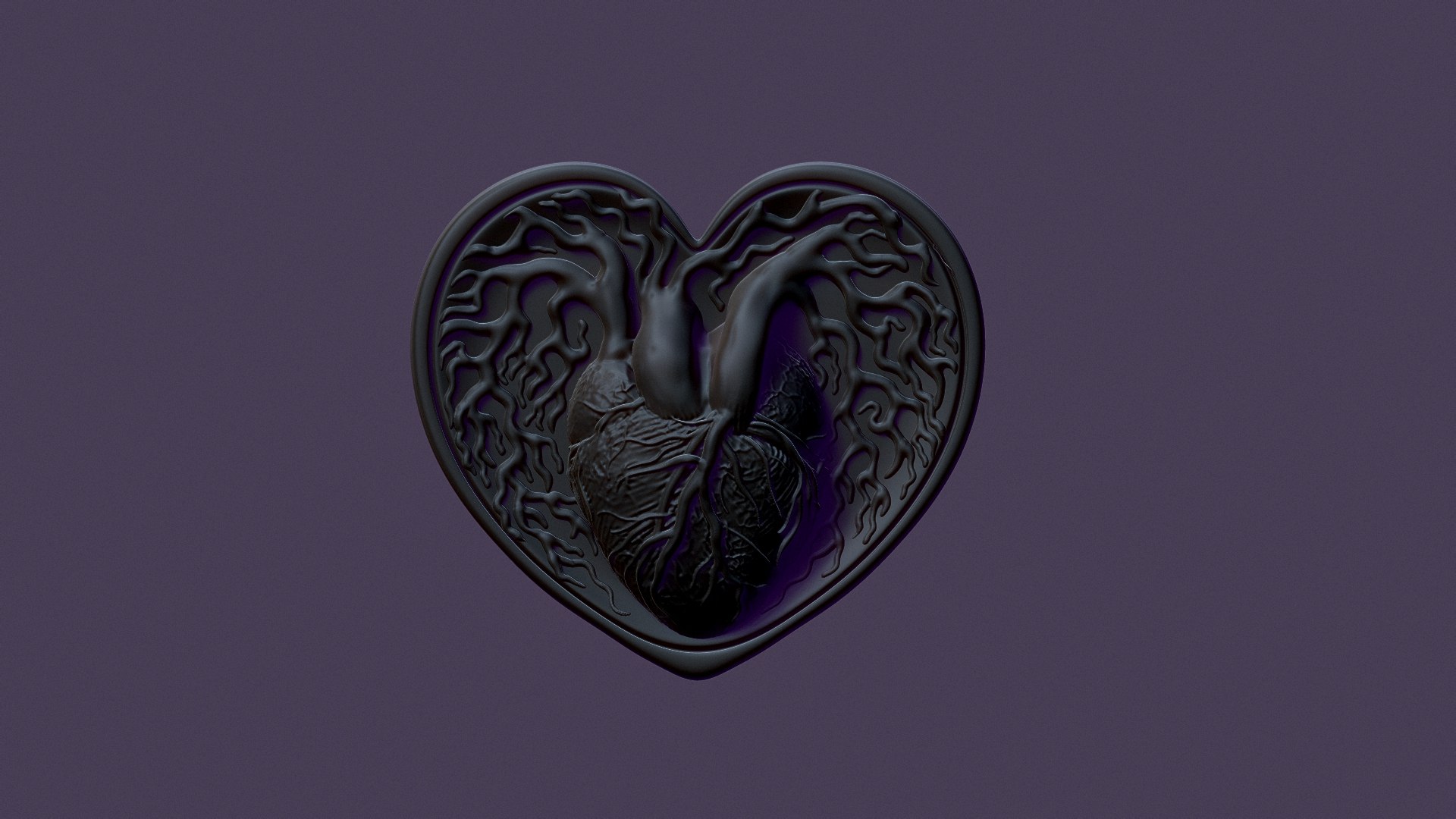 3D HEART MEDALLION Model - TurboSquid 2051228