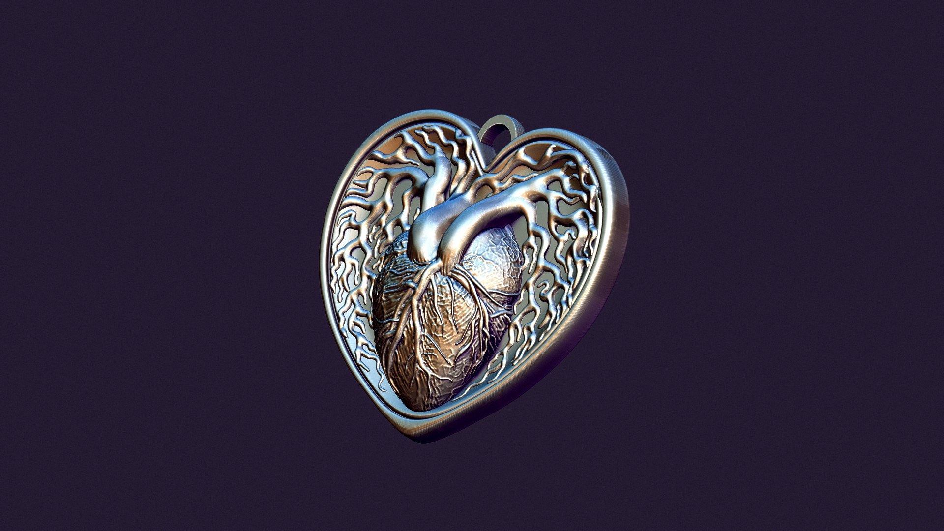 3D HEART MEDALLION Model - TurboSquid 2051228