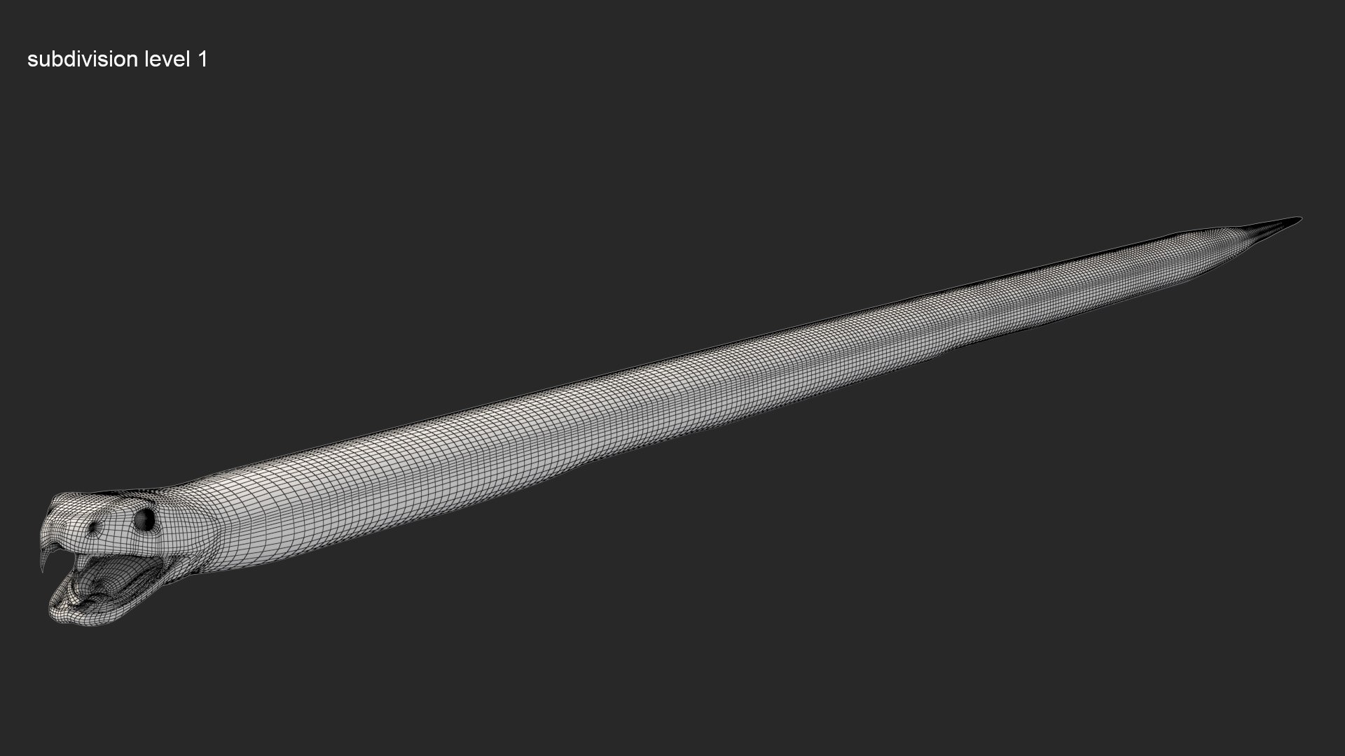 anacondas snakes 3d model