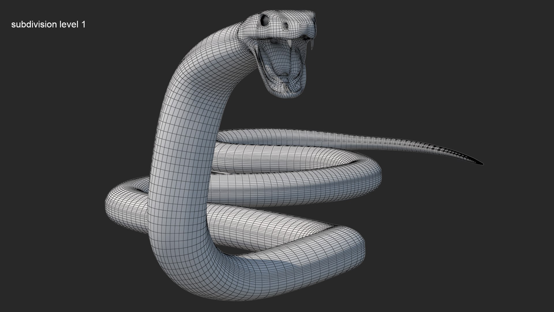 anacondas snakes 3d model