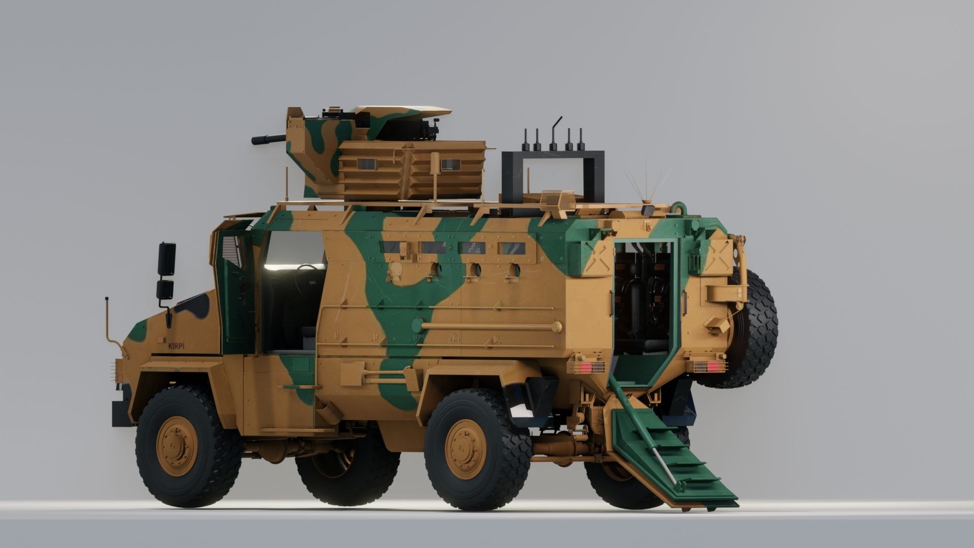 BMC Kirpi MRAP - Include Inside - Fully Rigged 3D - TurboSquid 2147640