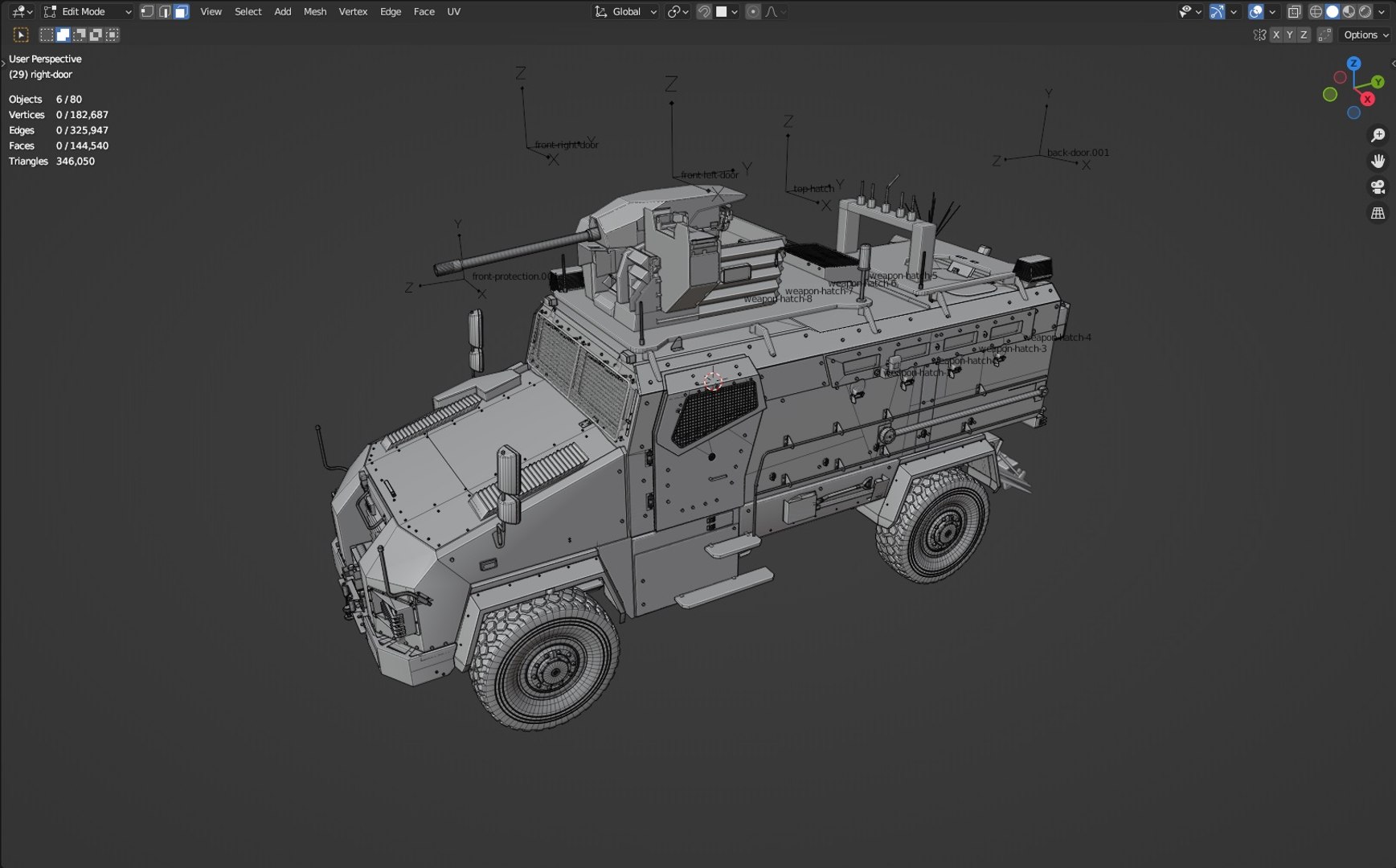 BMC Kirpi MRAP - Include Inside - Fully Rigged 3D - TurboSquid 2147640