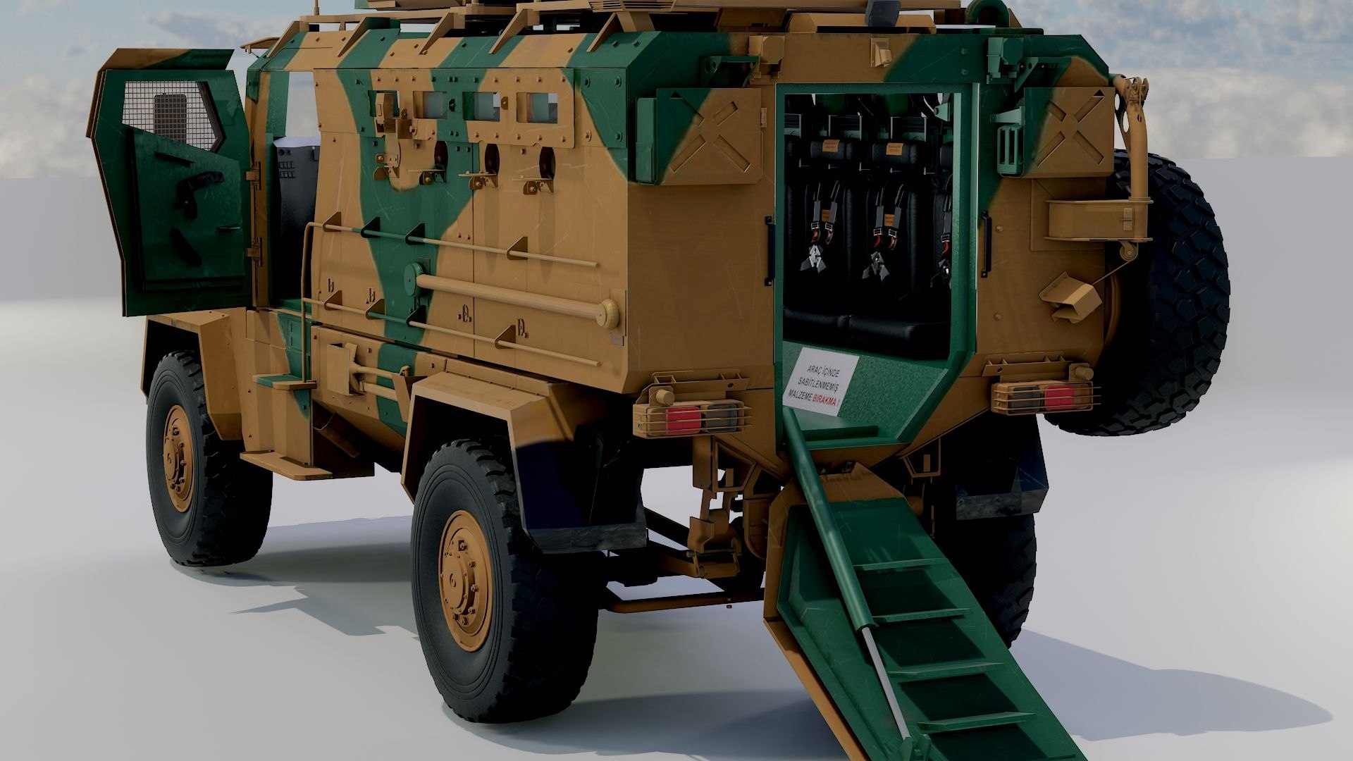 BMC Kirpi MRAP - Include Inside - Fully Rigged 3D - TurboSquid 2147640