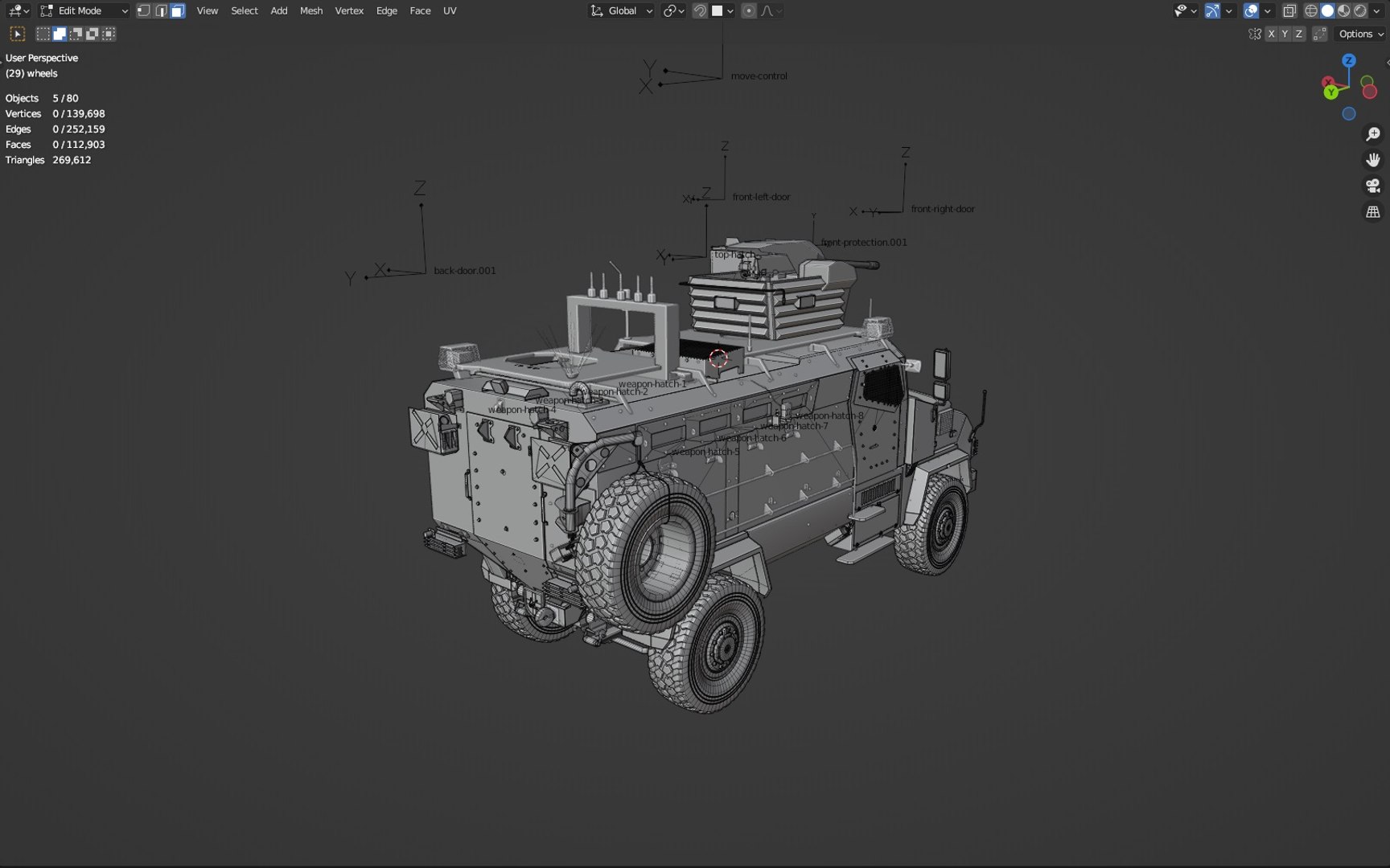 BMC Kirpi MRAP - Include Inside - Fully Rigged 3D - TurboSquid 2147640