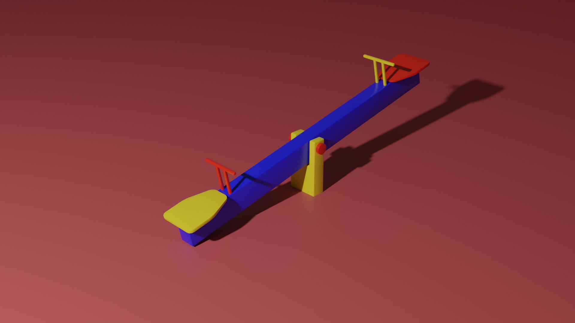 3D Playground Seesaw - TurboSquid 1899793