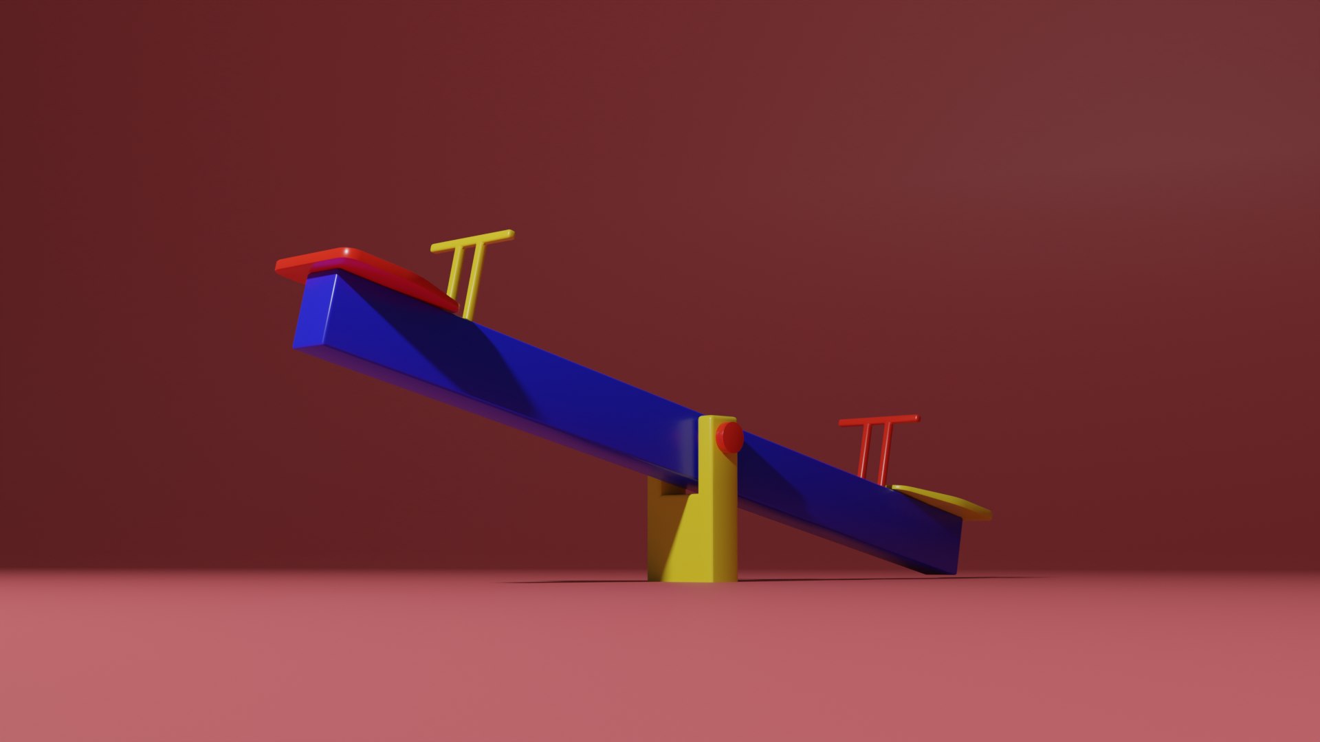 3D Playground Seesaw - TurboSquid 1899793