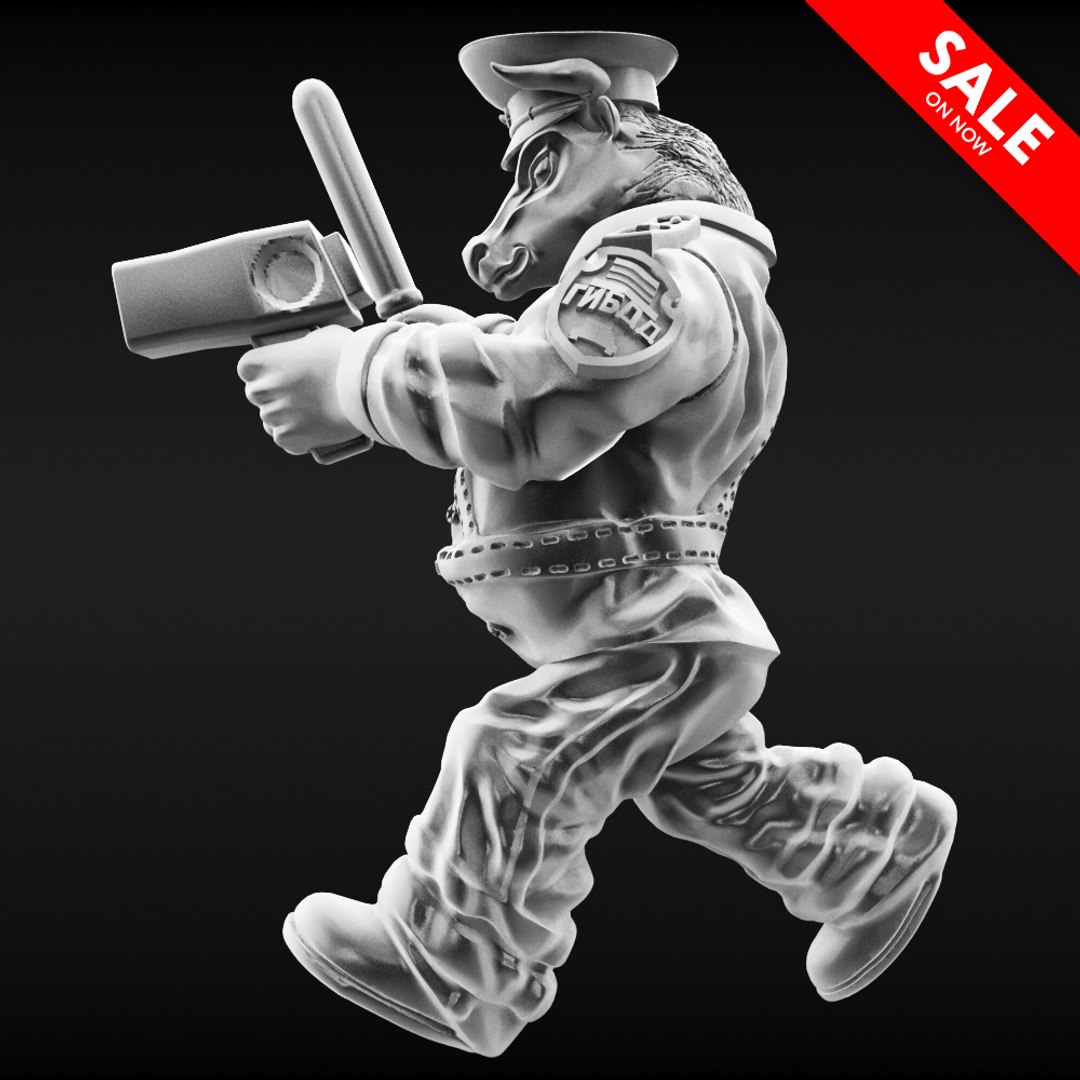 Bull Policeman 3D Model - TurboSquid 1220980