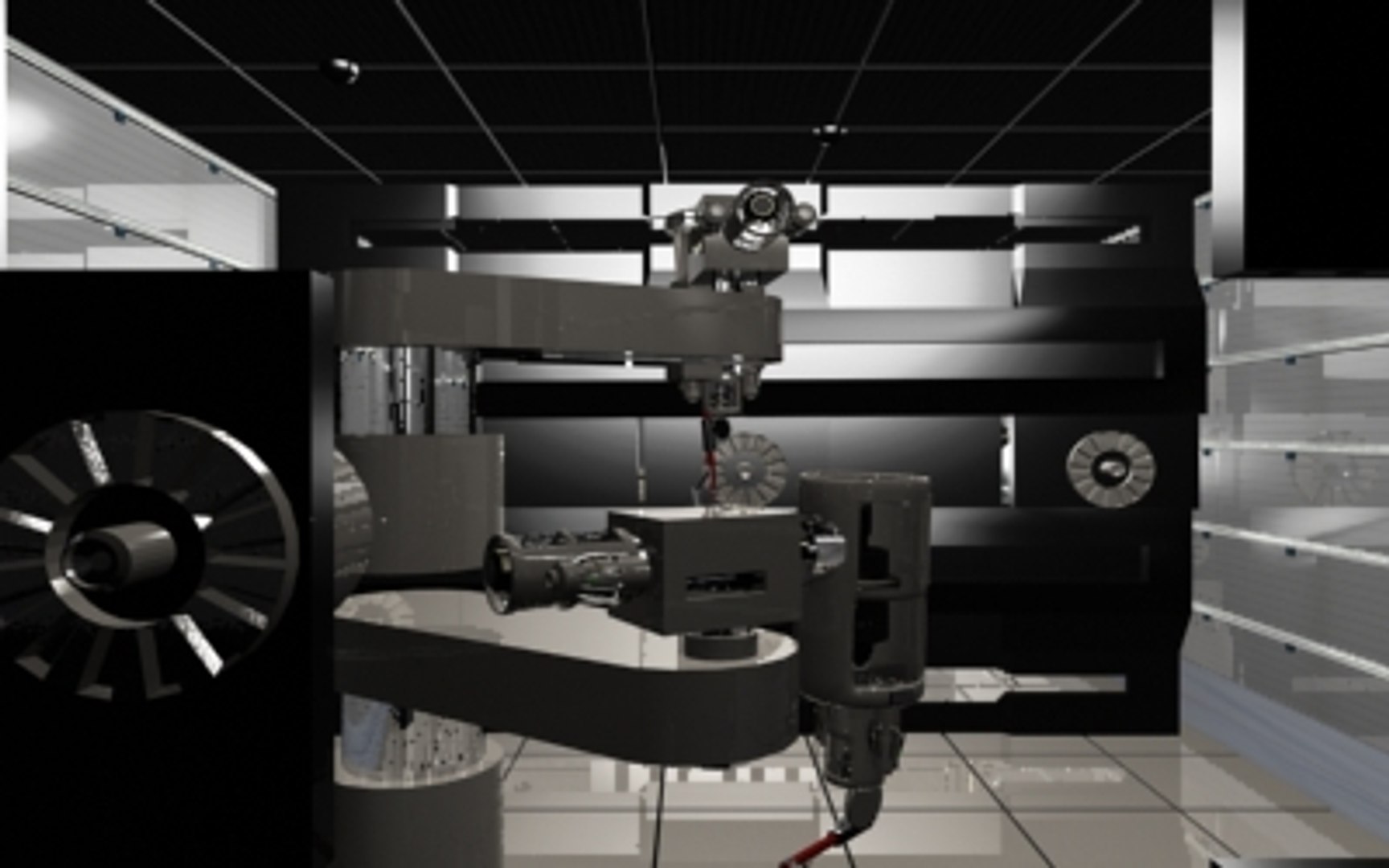 Robotic Scene 3d Max