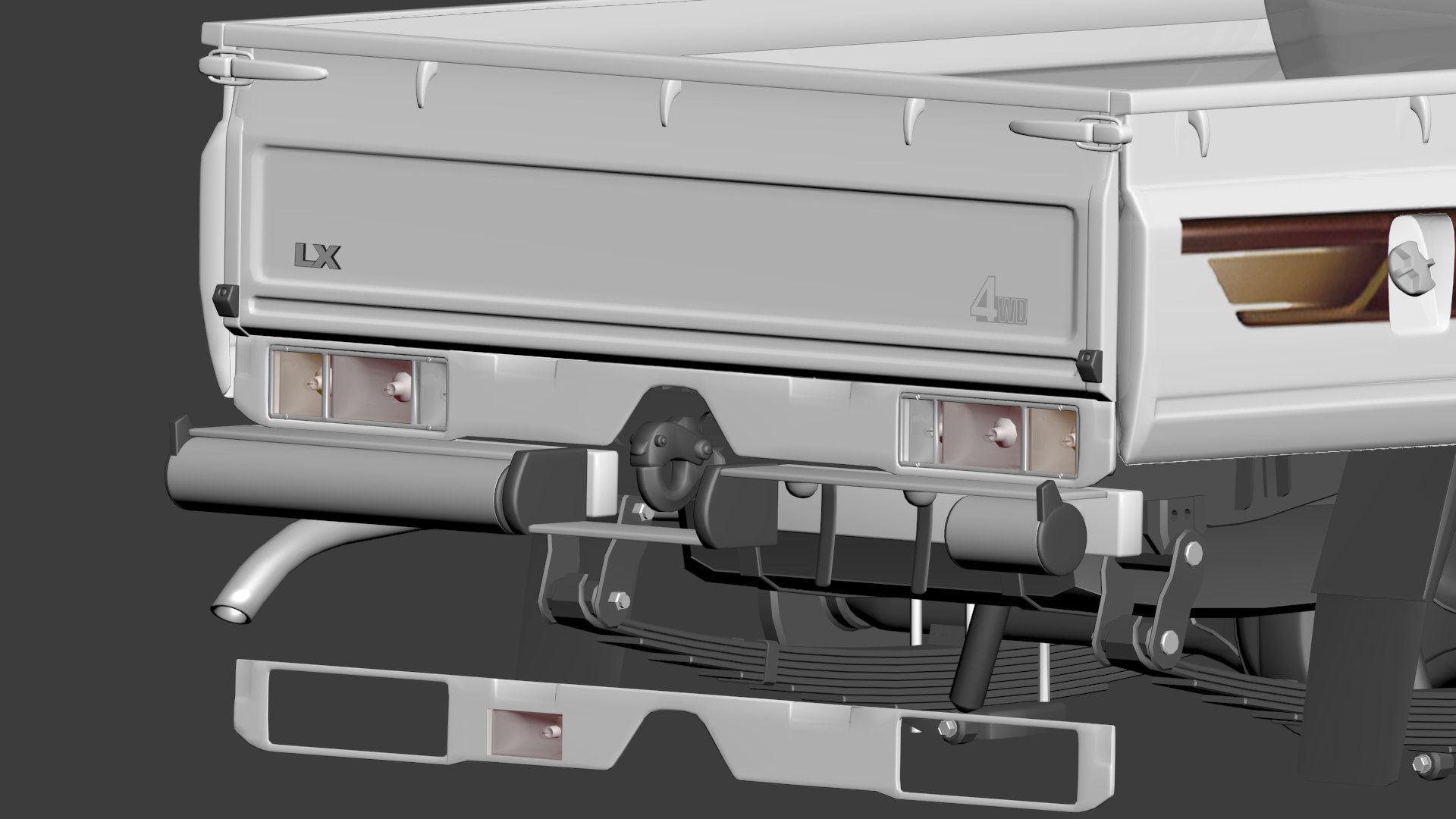 Toyota Land Cruiser Pickup J79 Shas 2010 To 2023 Whitout Engine 3D ...