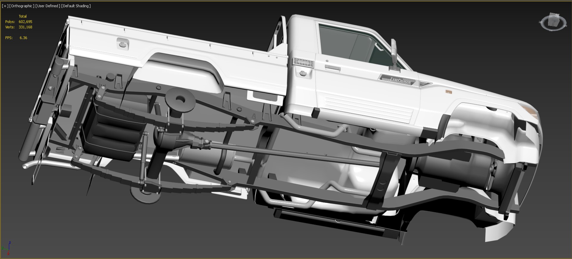 Toyota Land Cruiser Pickup J79 Shas 2010 To 2023 Whitout Engine 3D ...