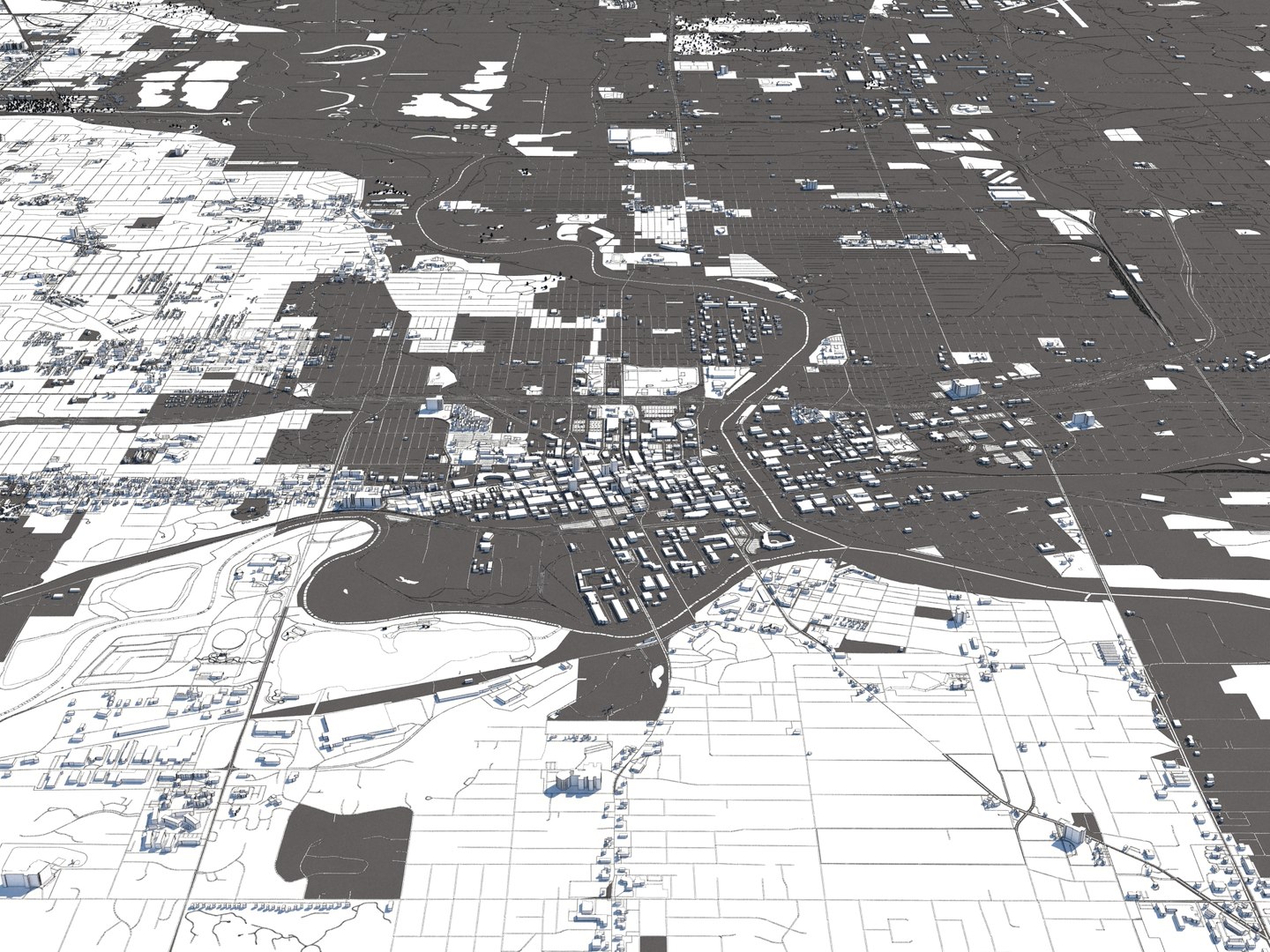 3D model buildings houses maps - TurboSquid 1612280
