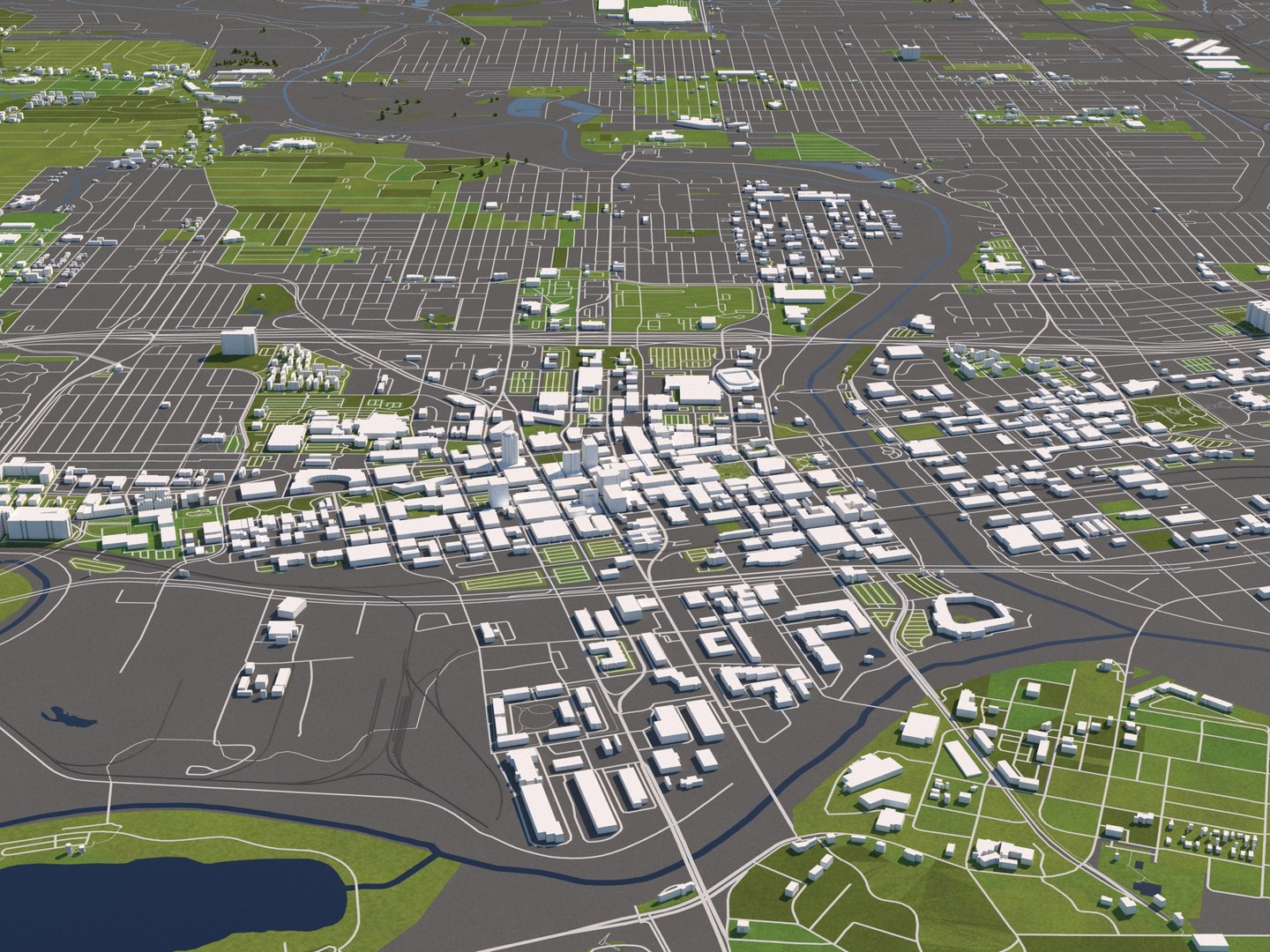 3D model buildings houses maps - TurboSquid 1612280