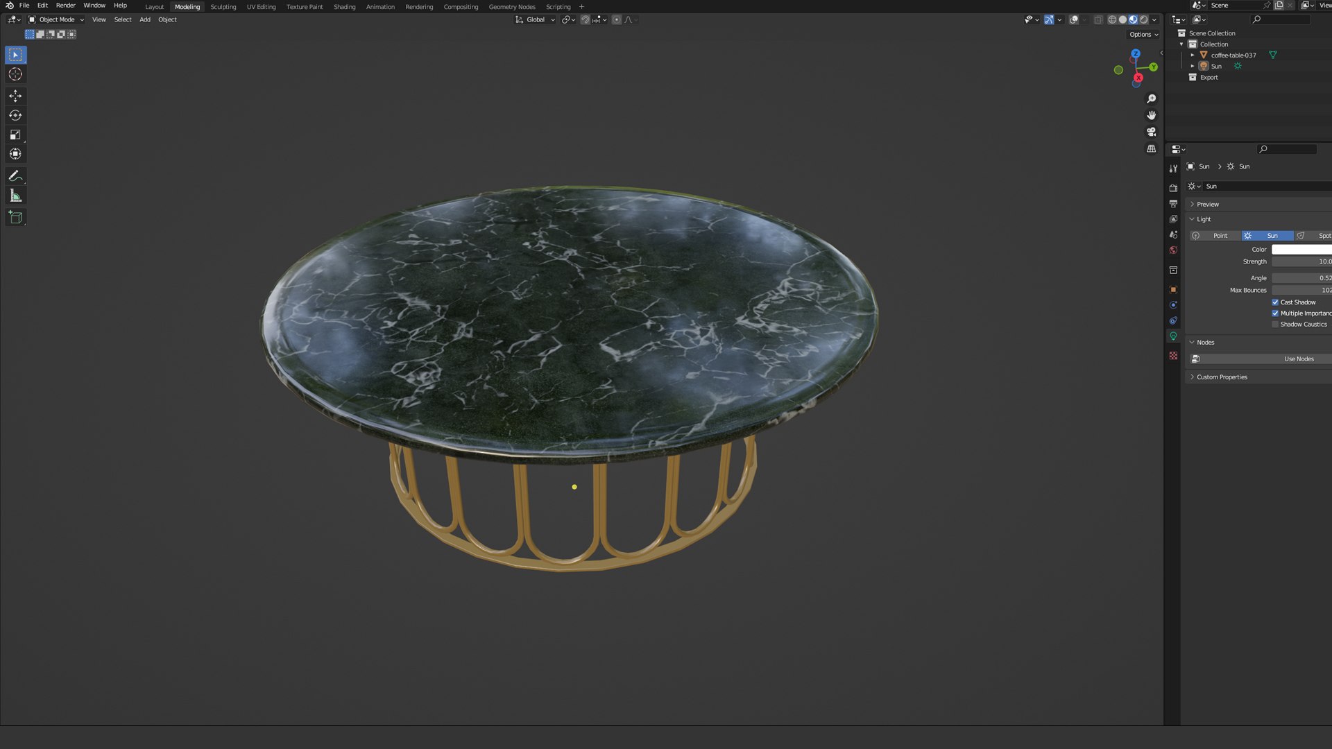 3D CoffeeTable 06 - TurboSquid 2070765