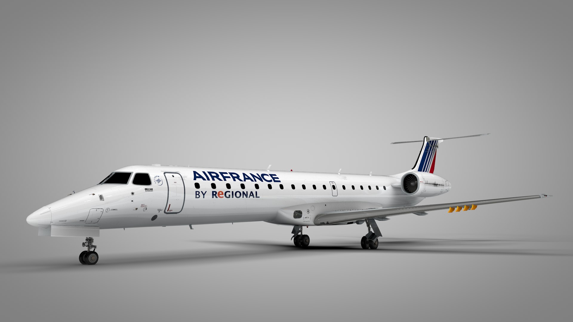 3D AIR FRANCE EMBRAER ERJ 145 L1403 - TurboSquid 1748266