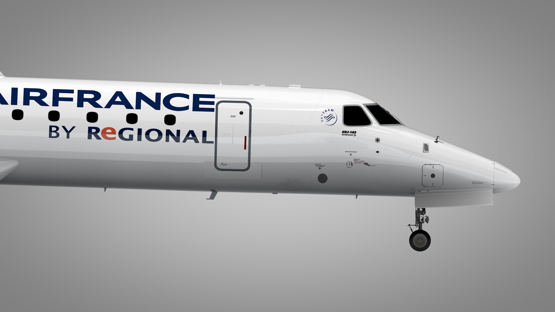 3D AIR FRANCE EMBRAER ERJ 145 L1403 - TurboSquid 1748266