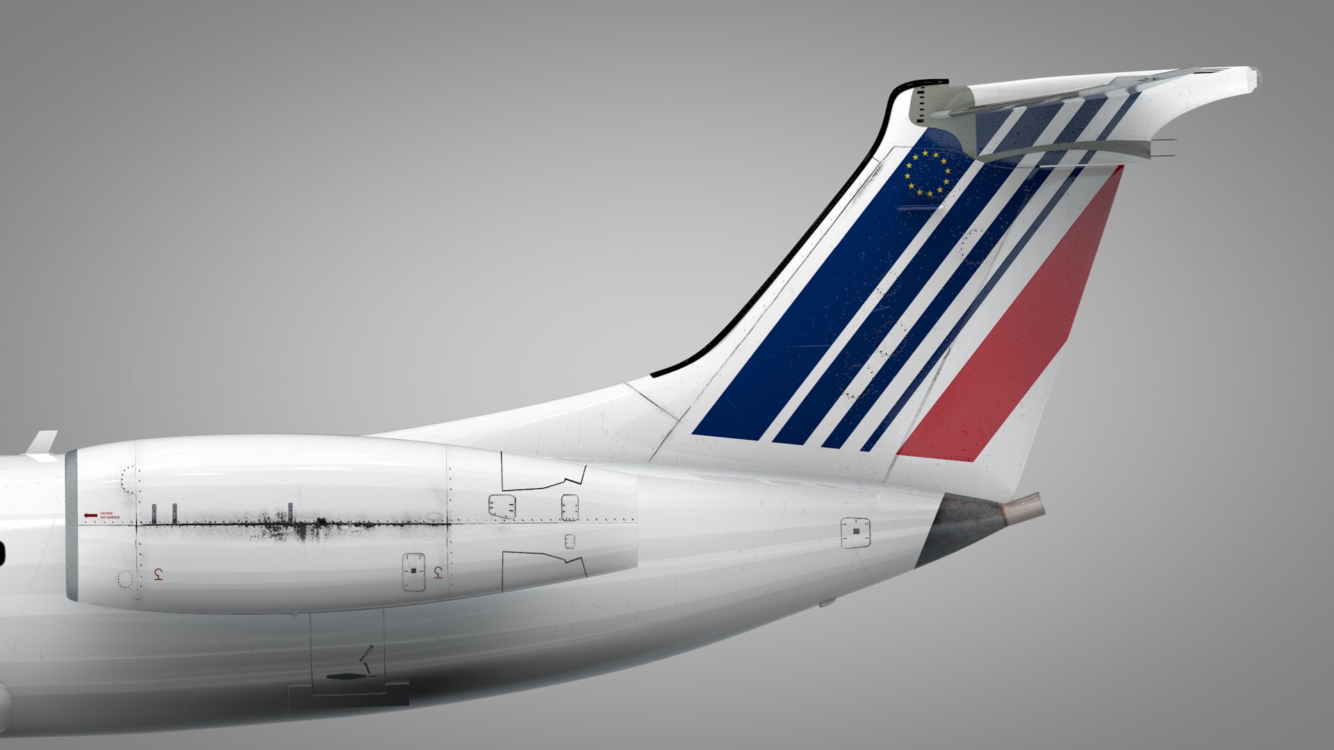 3D AIR FRANCE EMBRAER ERJ 145 L1403 - TurboSquid 1748266
