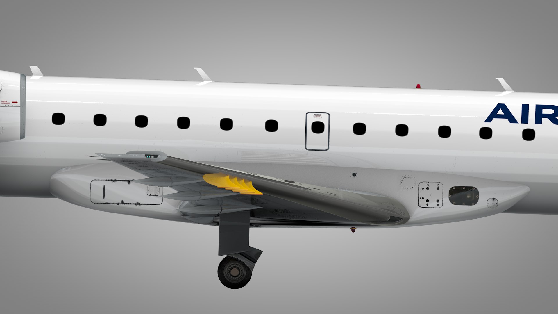 3D AIR FRANCE EMBRAER ERJ 145 L1403 - TurboSquid 1748266