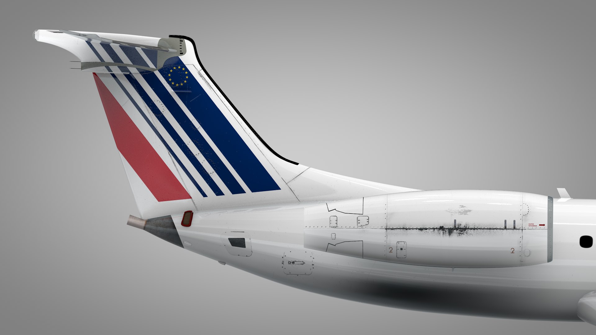 3D AIR FRANCE EMBRAER ERJ 145 L1403 - TurboSquid 1748266